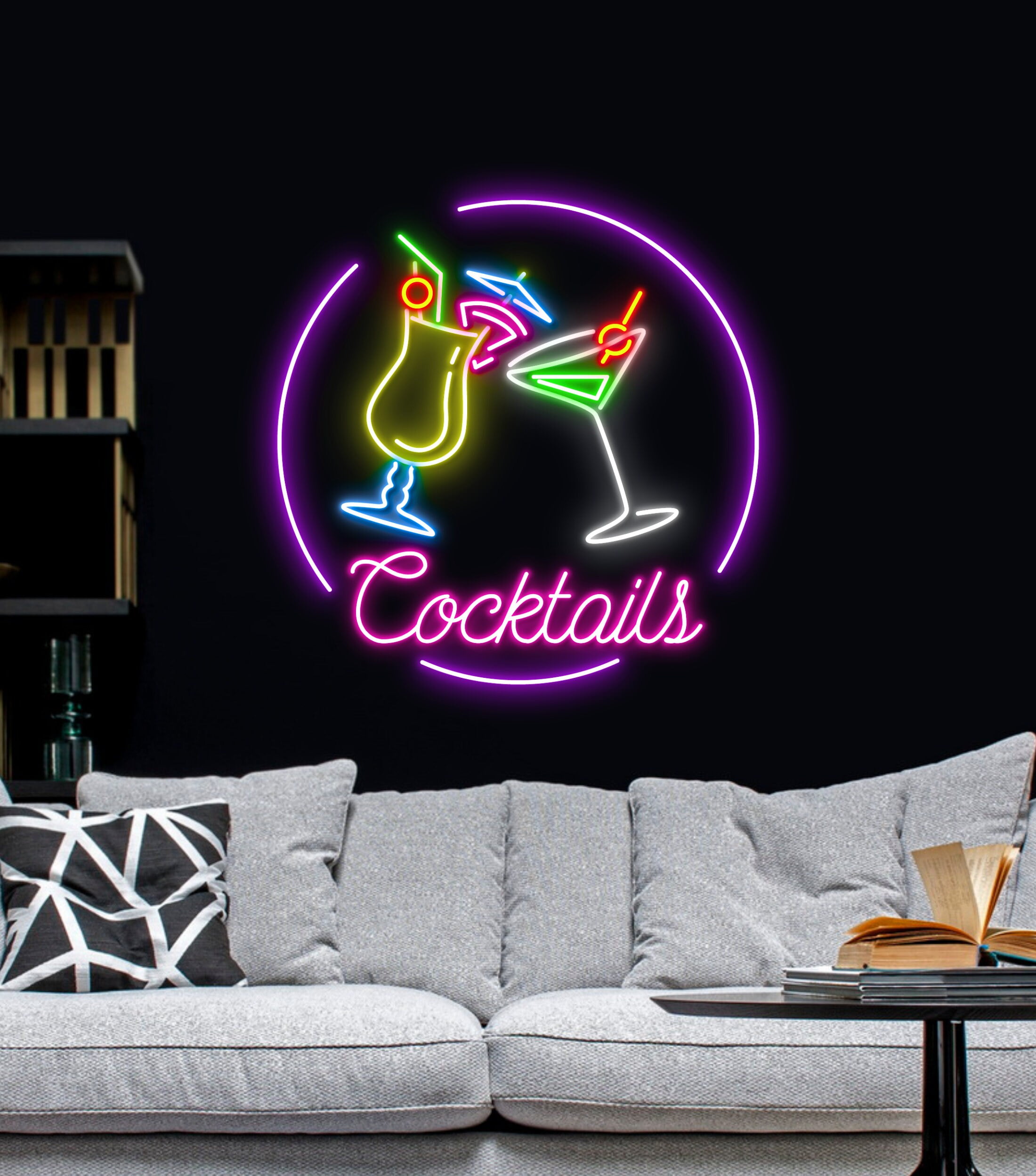 Handmadetneonsign Cocktail Led Sign, Pub Led Sign, Wall Decor ...
