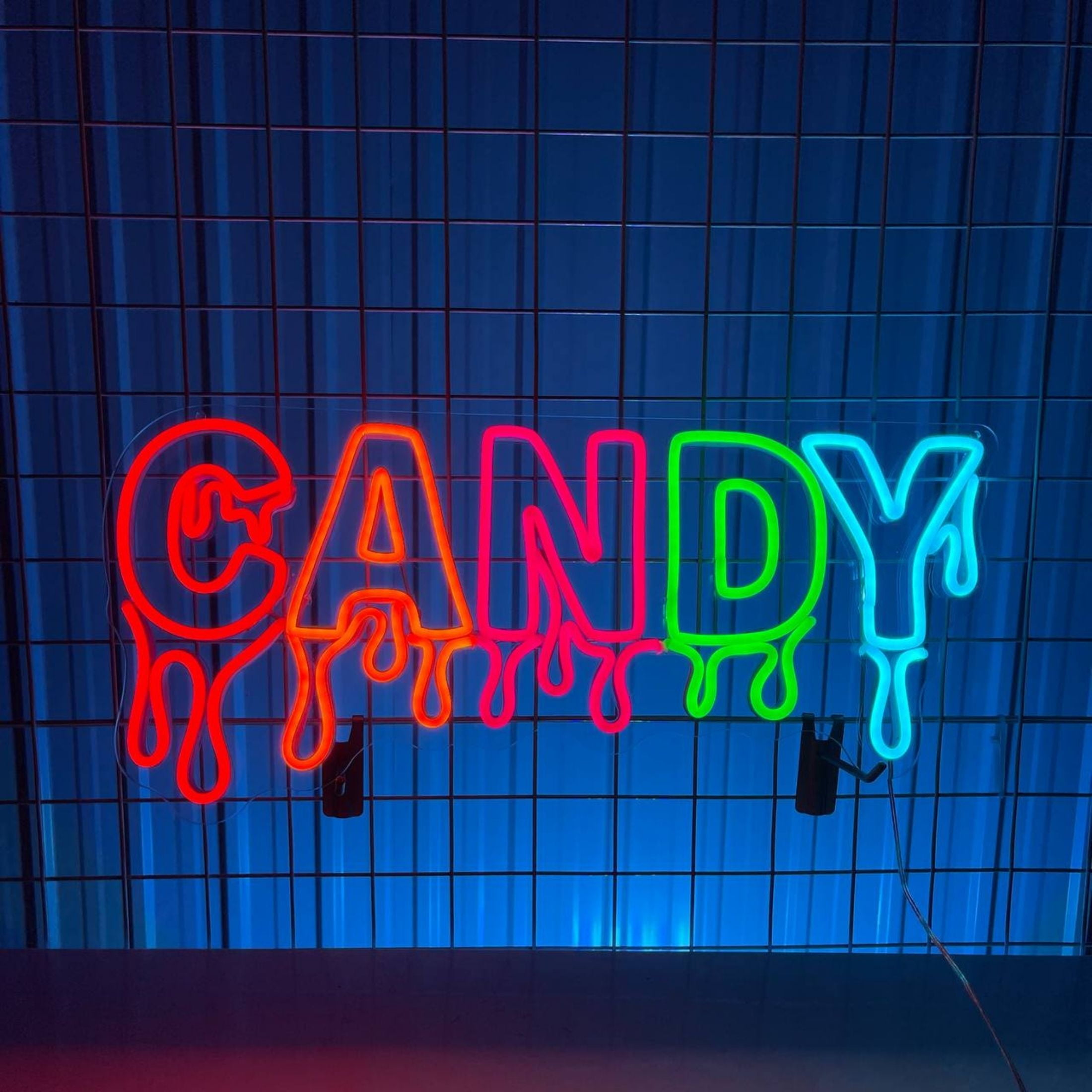 Handmadetneonsign Colorful Candy Neon Sign, Candy Wall Art Decor, Candy ...