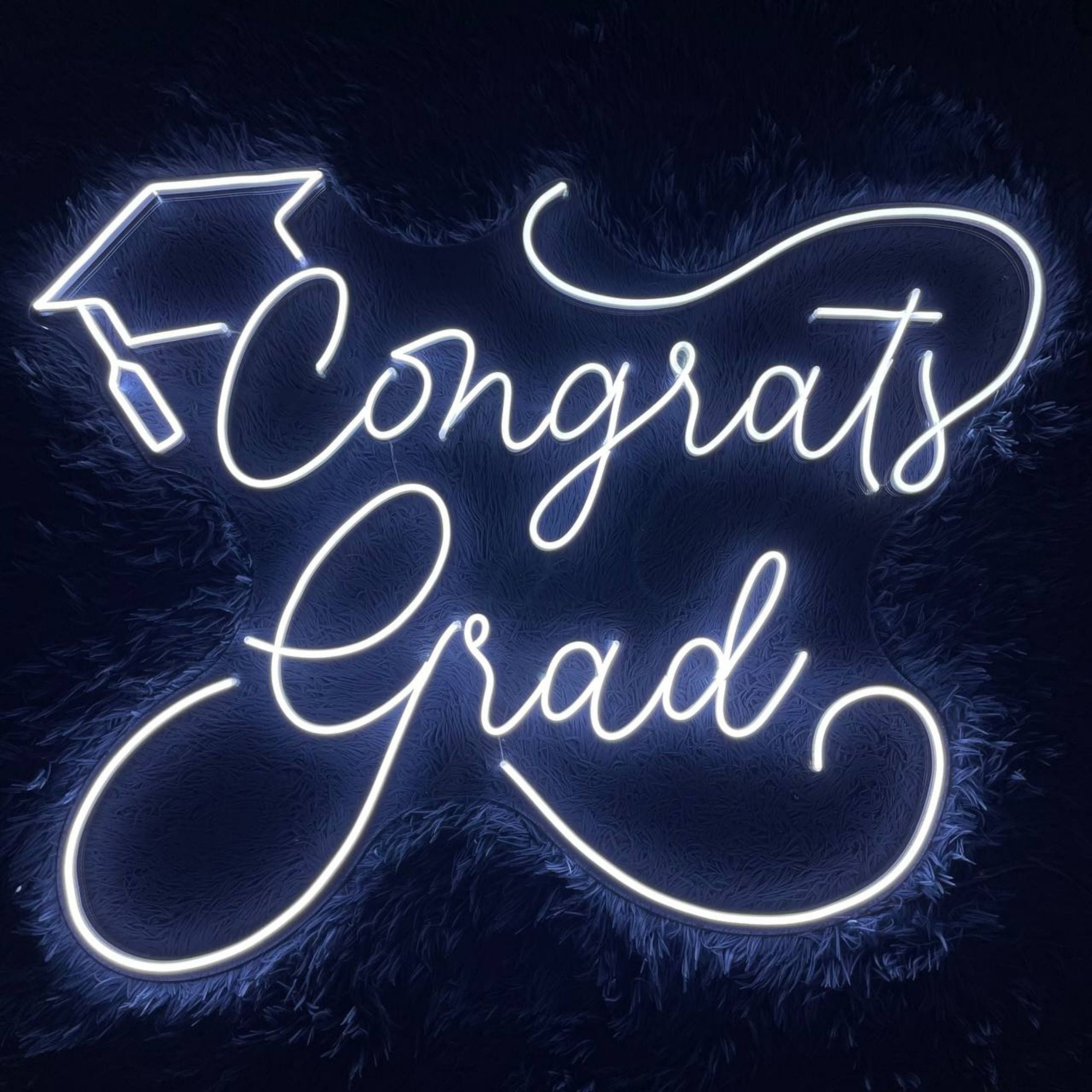 Handmadetneonsign Congrats Grad Neon Sign, Congrats Grad Wall Art Decor ...
