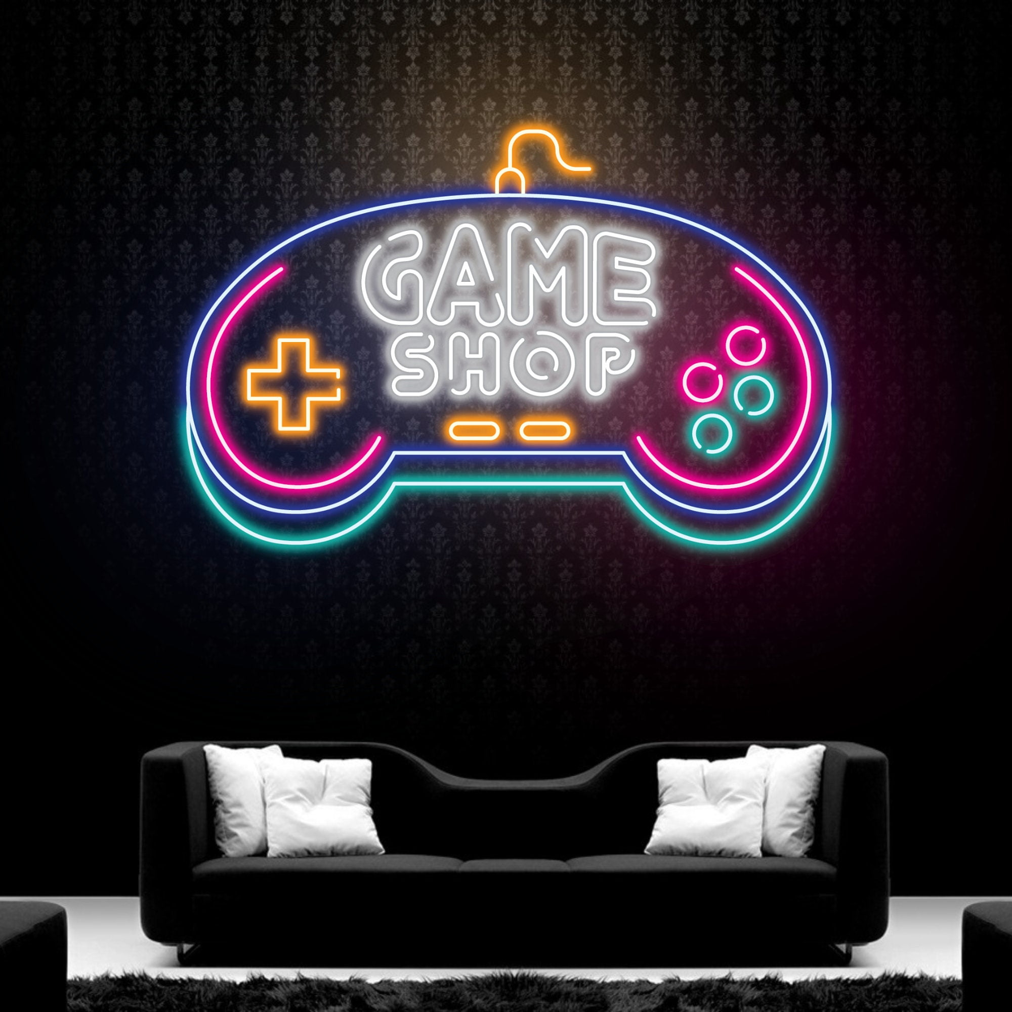 Handmadetneonsign Controller Neon Sign, Controller Led Sign, Game Led ...