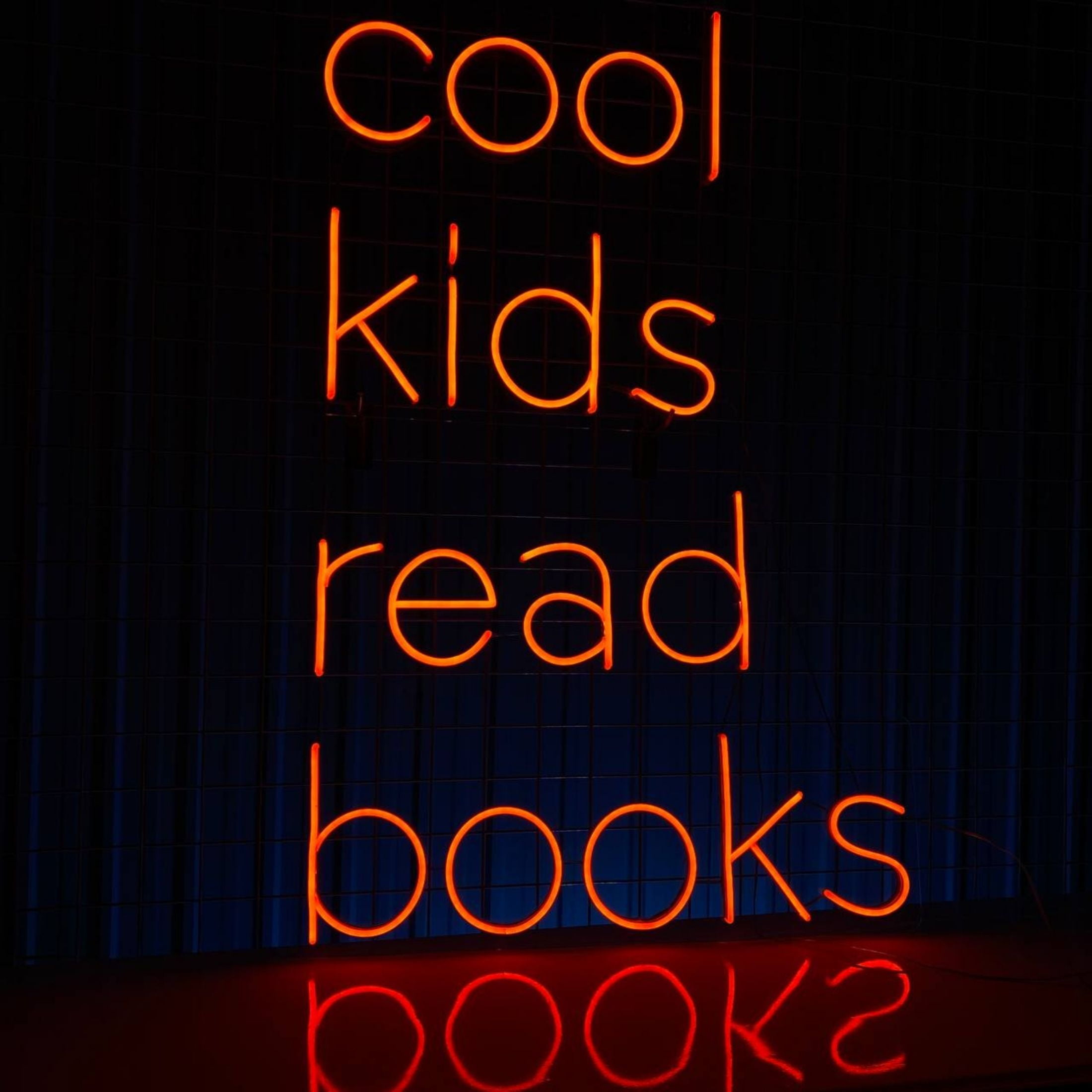 Handmadetneonsign Cool Kids Read Book Neon Sign, Book Store LED Light ...