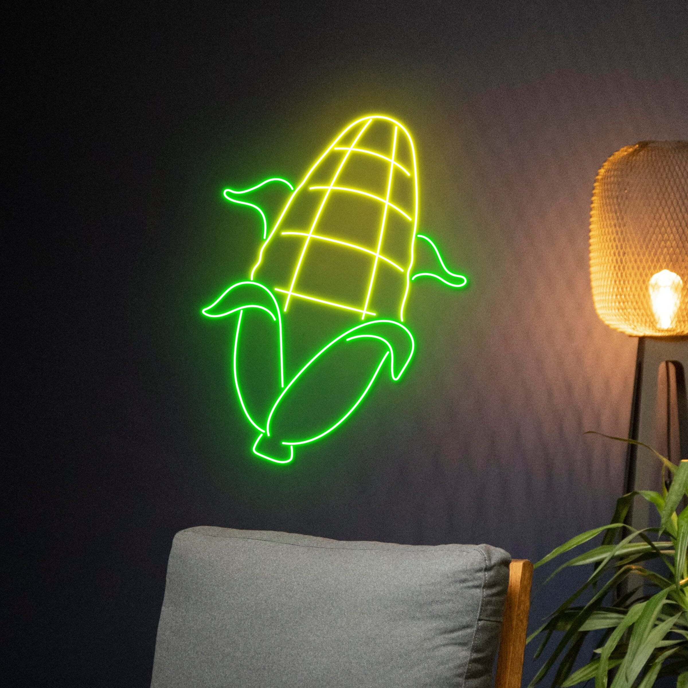 Handmadetneonsign Corn Neon Sign, Corn LED Sign, Corn Neon Light, Plant ...