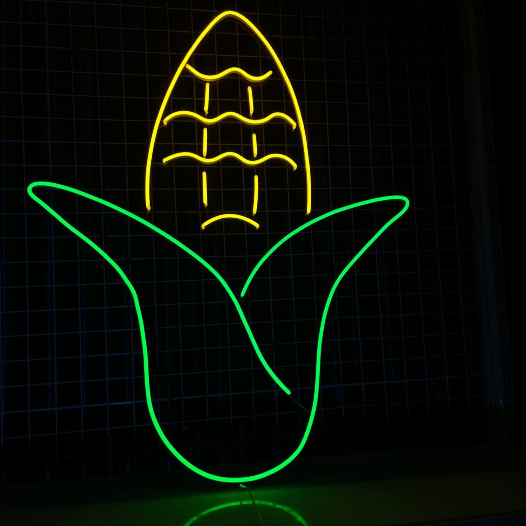 Handmadetneonsign Corn Neon Sign, Plant Corn Wall Art Decor, Bedroom ...