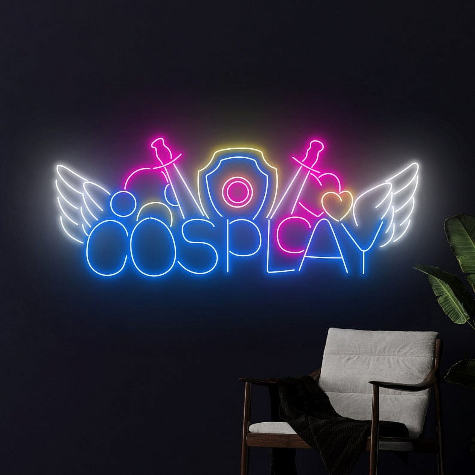 Handmadetneonsign Cosplay Neon Sign, Cosplay Neon Art Decor, Cosplay ...