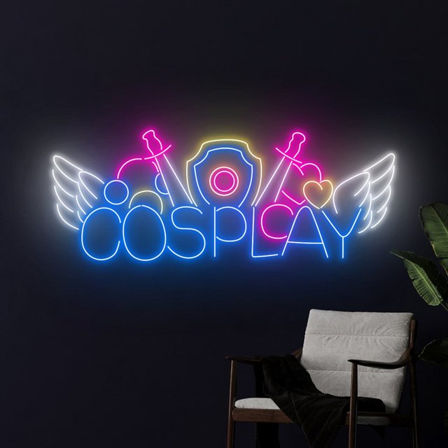 Handmadetneonsign Cosplay Neon Sign, Cosplay Neon Art Decor, Cosplay ...