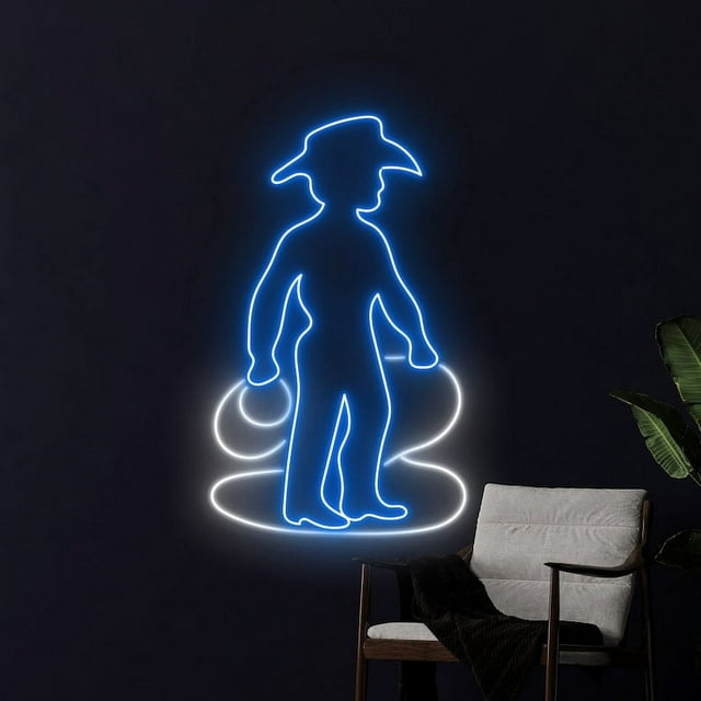 Handmadetneonsign Cowboy Baby Boy Neon Sign, Cowboy Neon Light, Western ...
