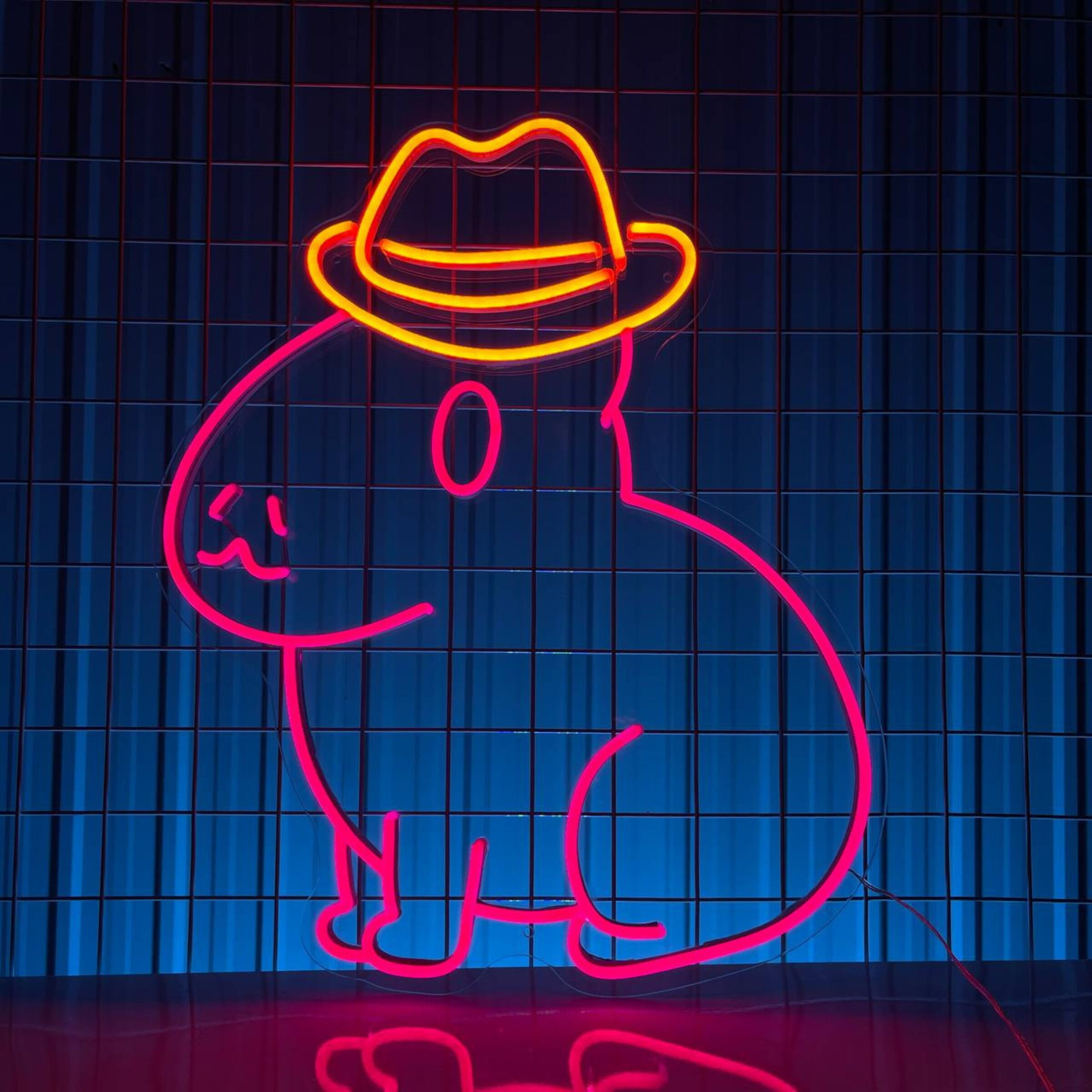 Handmadetneonsign Cowboy Capybara Neon Sign, Capybara Cowboy Led Sign ...