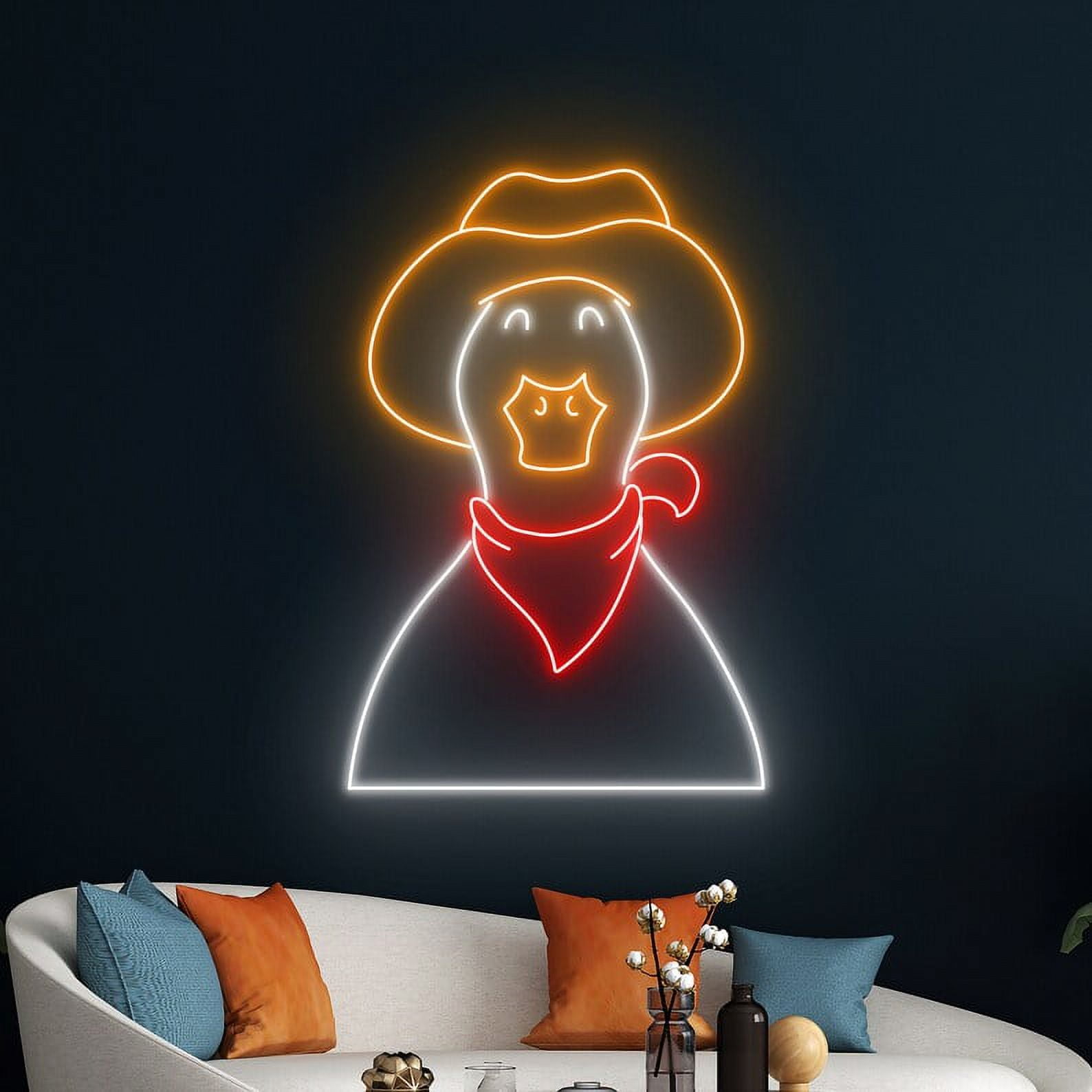 Handmadetneonsign Cowboy Duck Neon Sign, Cowboy Duck Neon Light, Duck ...