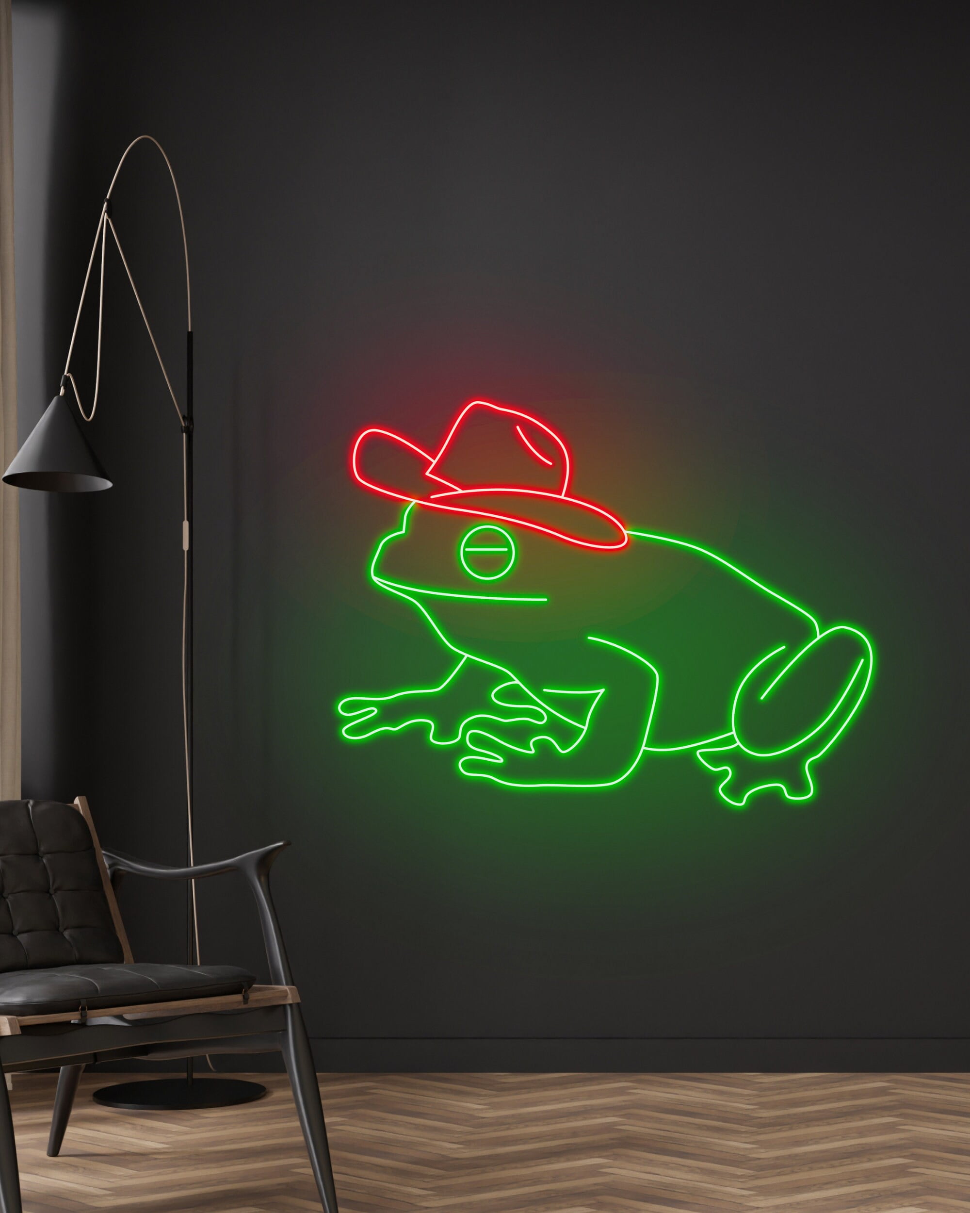 Handmadetneonsign Cowboy Frog Neon Sign, Cowboy Frog Led Signs, Cowboy ...