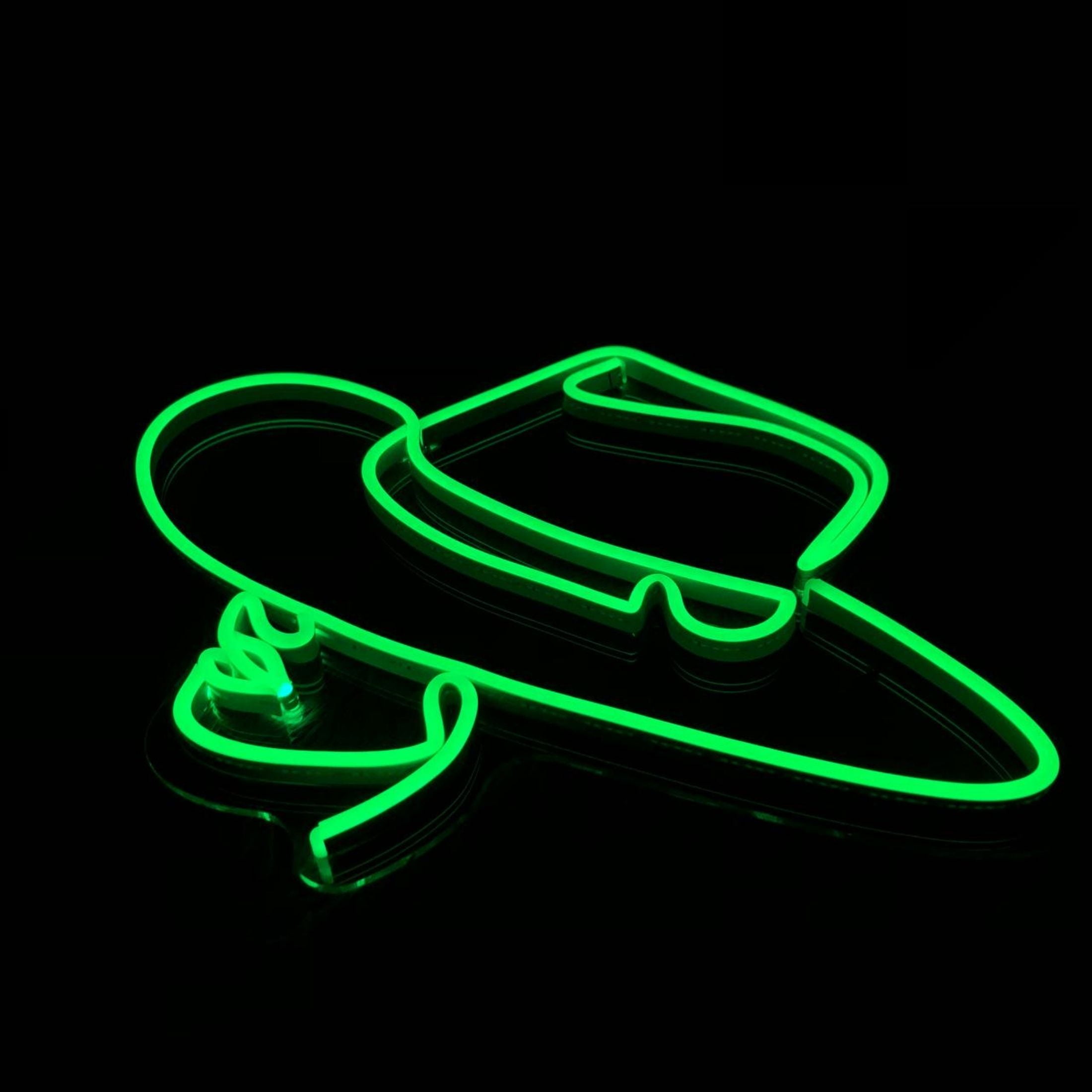 Handmadetneonsign Cowboy Hat Neon Sign, Cowboy Hat Wall Art Decor, Home ...