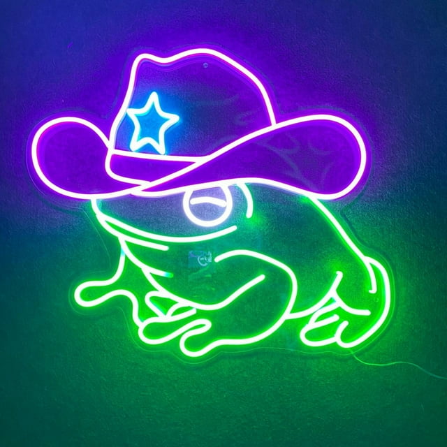 Handmadetneonsign Cowboy Hat Neon Sign, Cowboy Wall Art Decor, Western ...