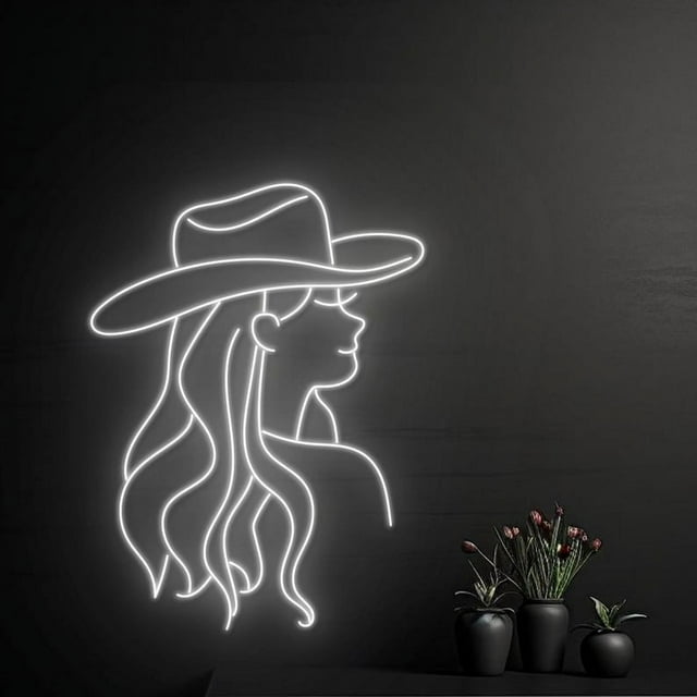 Handmadetneonsign Cowgirl Led Sign, Cowgirl Neon Sign, Cowboy Girl Neon ...