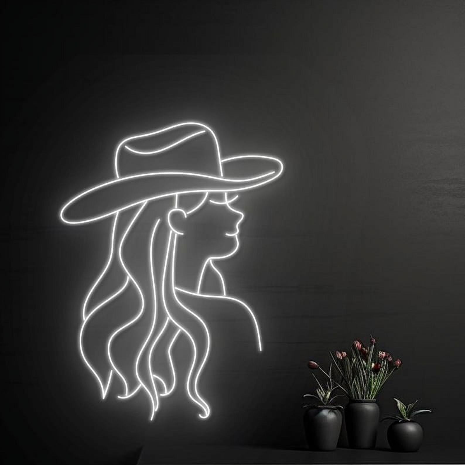 Handmadetneonsign Cowgirl Led Sign, Cowgirl Neon Sign, Cowboy Girl Neon ...