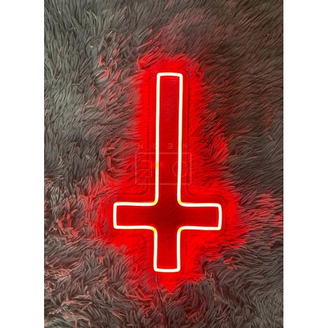 Handmadetneonsign Cross Led Sign, Cross Jesus Neon Sign, Wall Decor ...