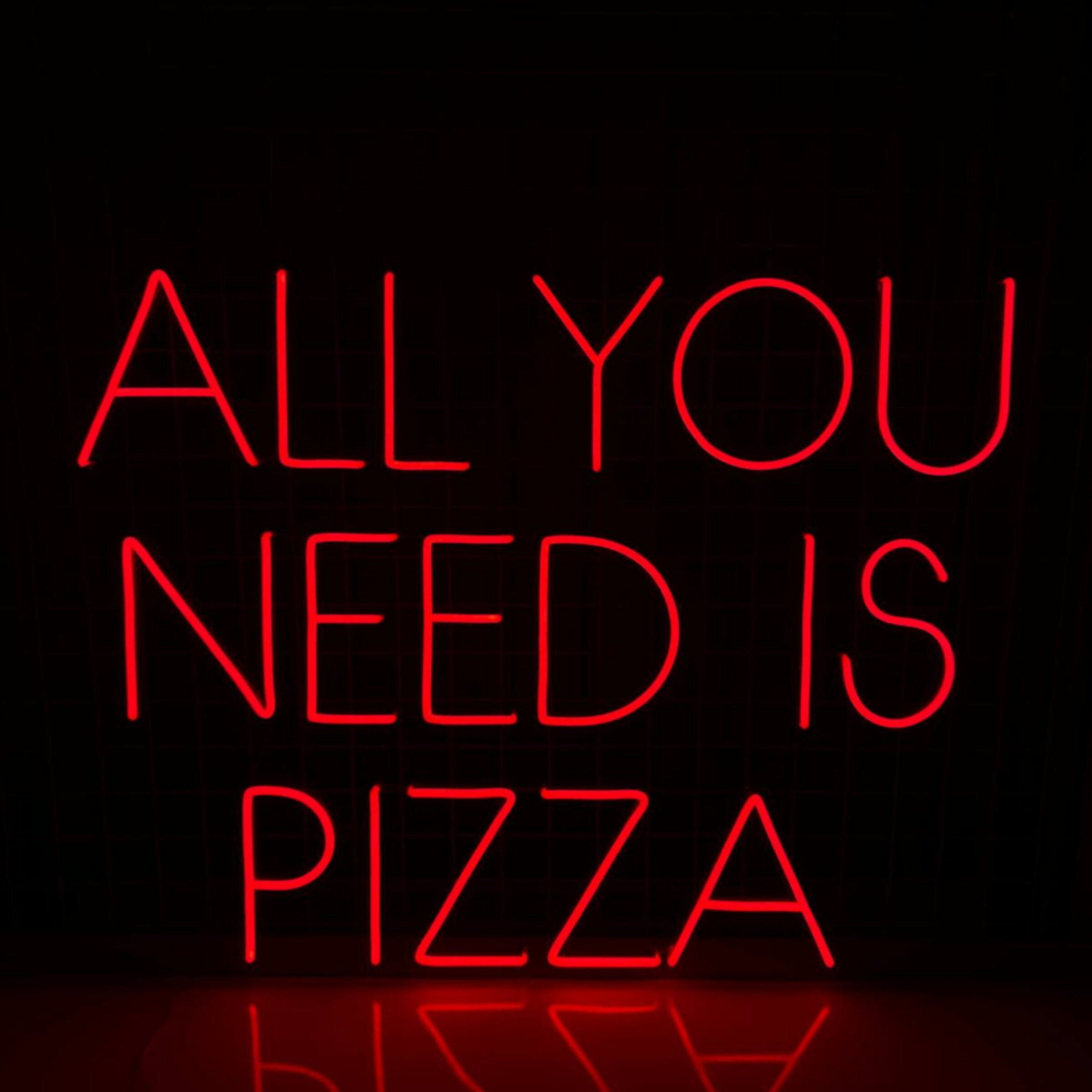 Handmadetneonsign Custom All You Need Is Pizza Neon Light, Personalized ...