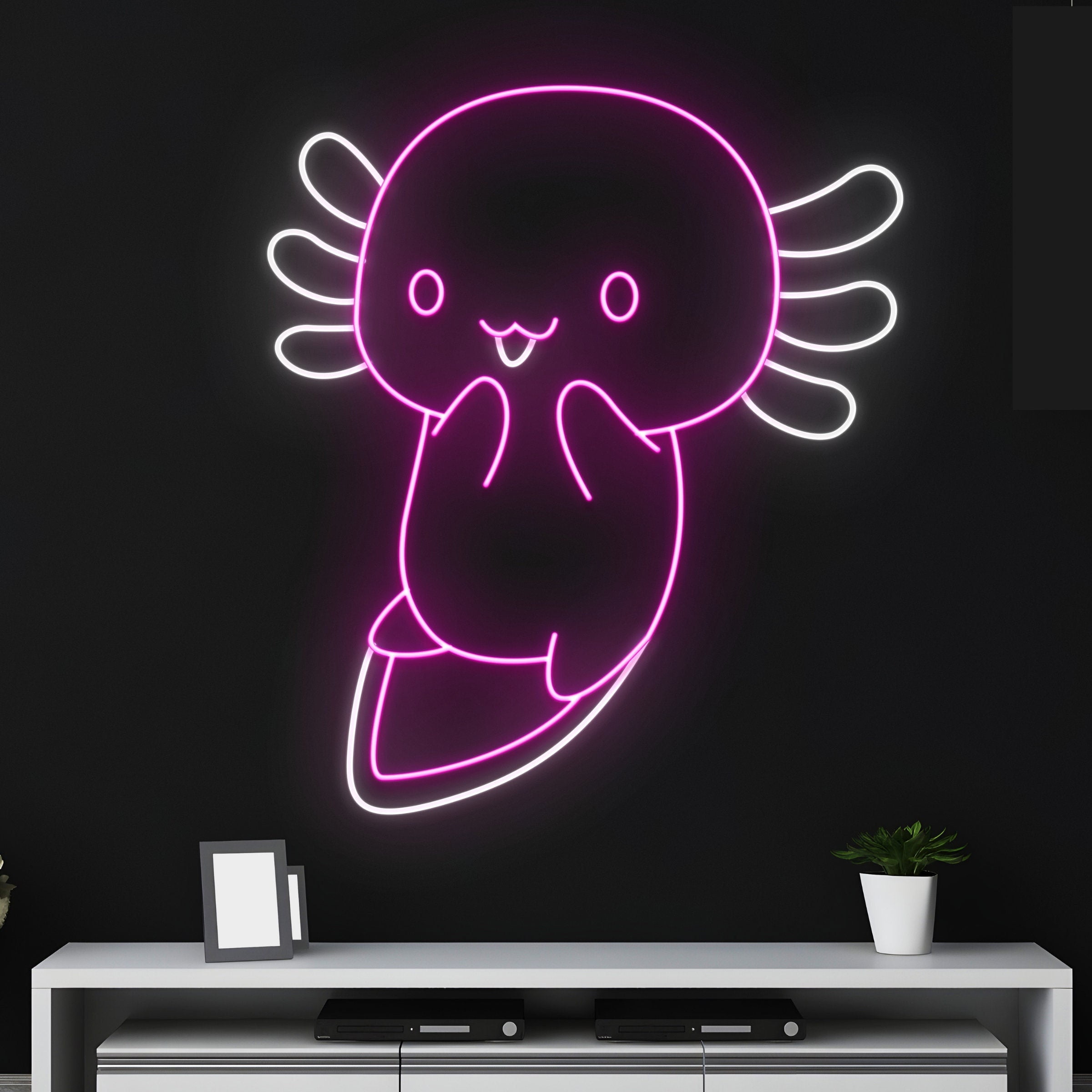Handmadetneonsign Custom Axolotl Neon Sign, Axolotl LED Light, Animal ...