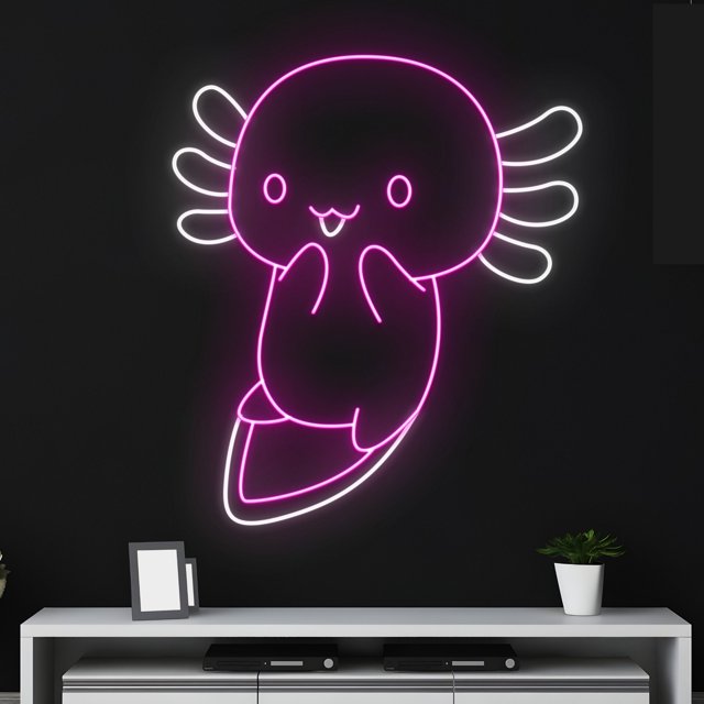 Handmadetneonsign Custom Axolotl Neon Sign, Axolotl LED Light, Animal ...