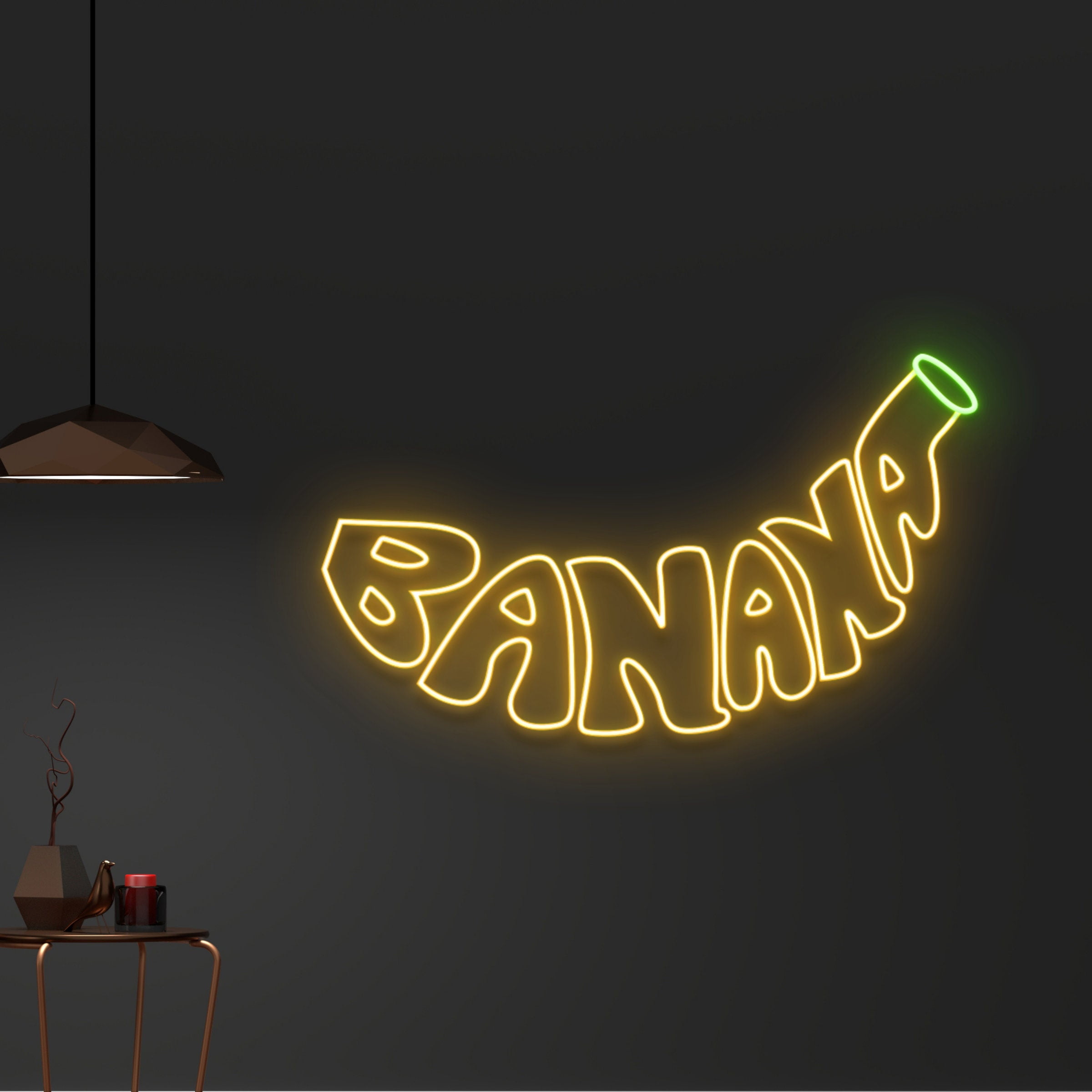 Handmadetneonsign Custom Banana Neon Sign, Banana LED Sign, Banana ...