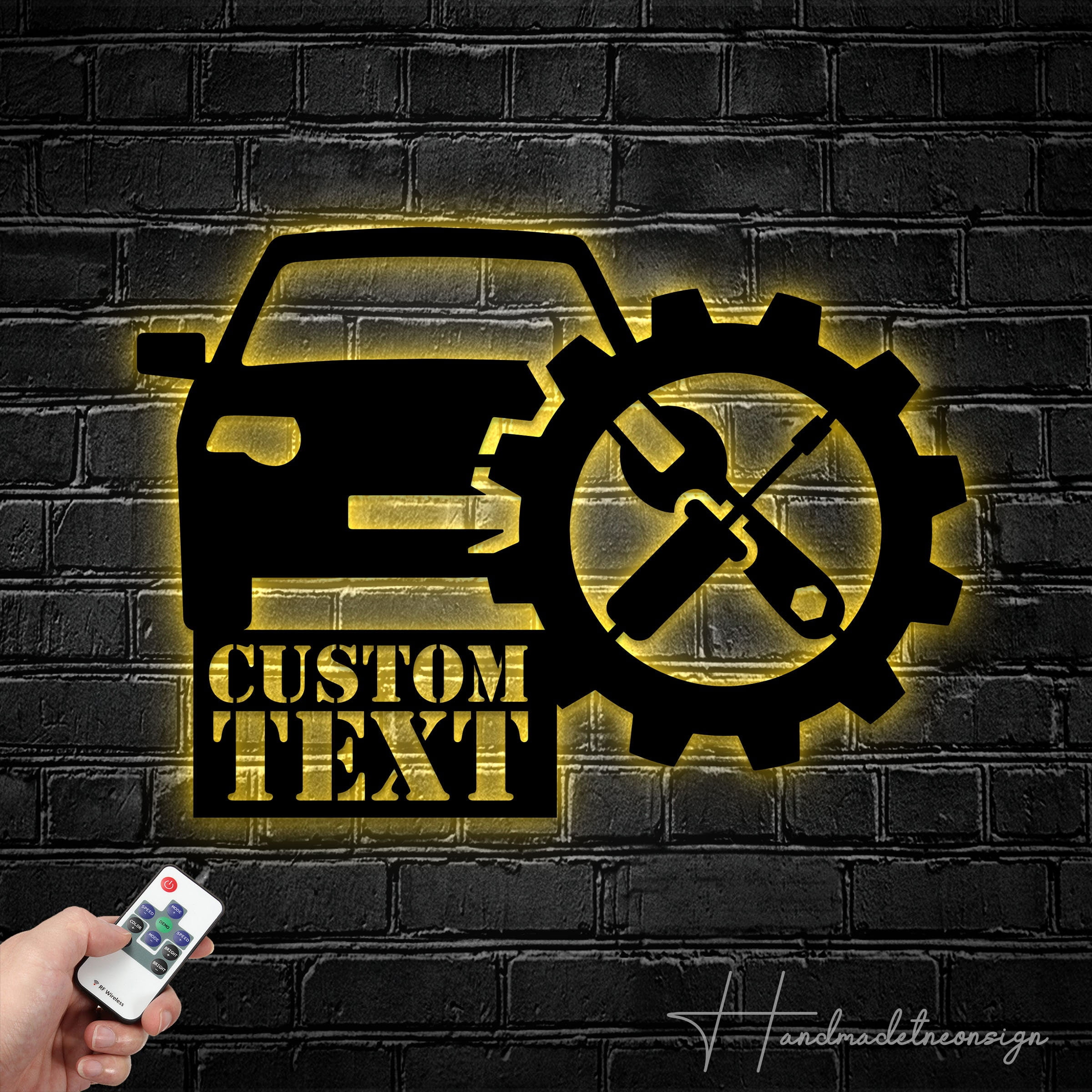 Handmadetneonsign Custom Car Repair Metal Wall Art LED Light, Custom ... Handmadetneonsign Custom Car Repair Metal Wall Art LED Light, Custom ...