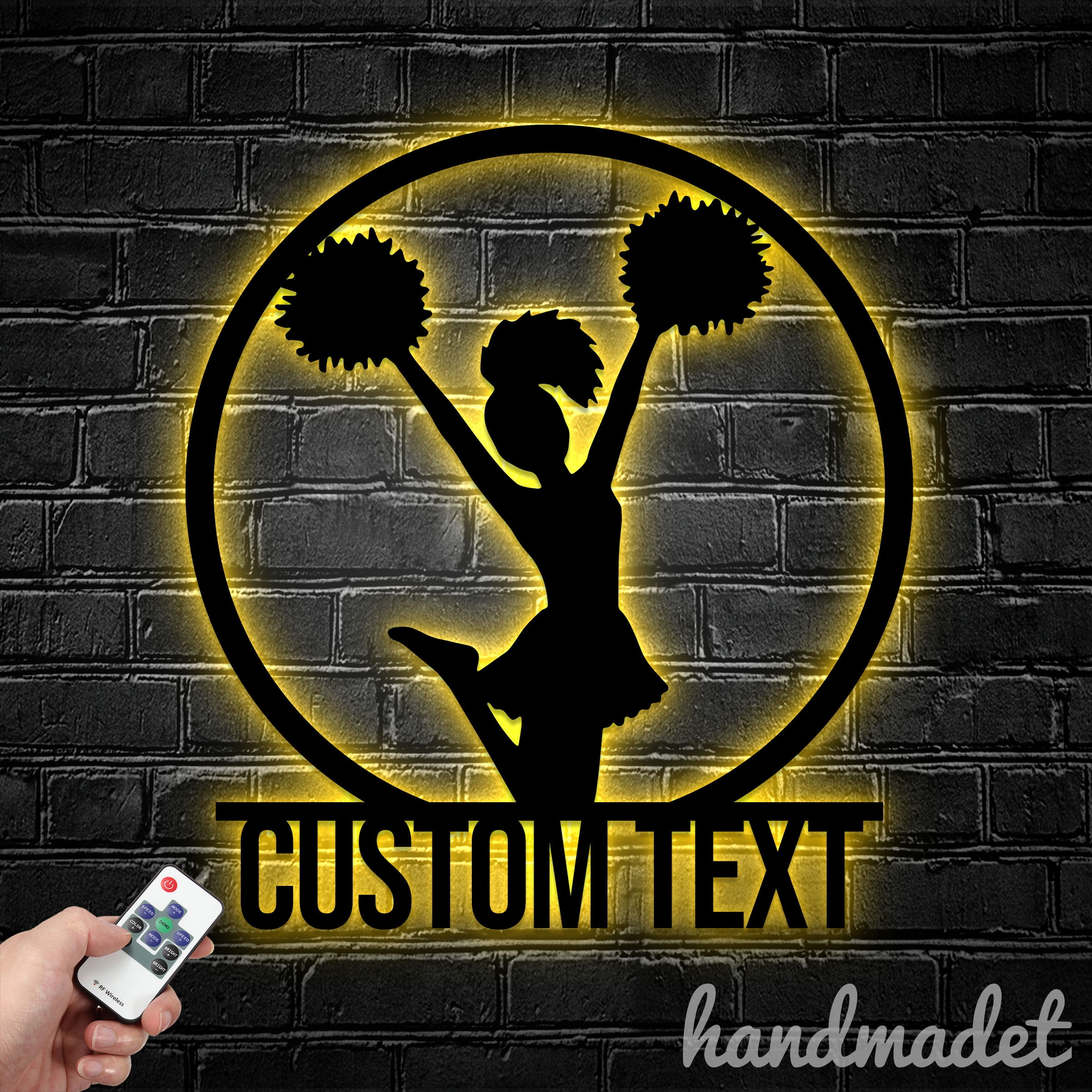 Handmadetneonsign Custom Cheerleading Metal Wall Art LED Light ...