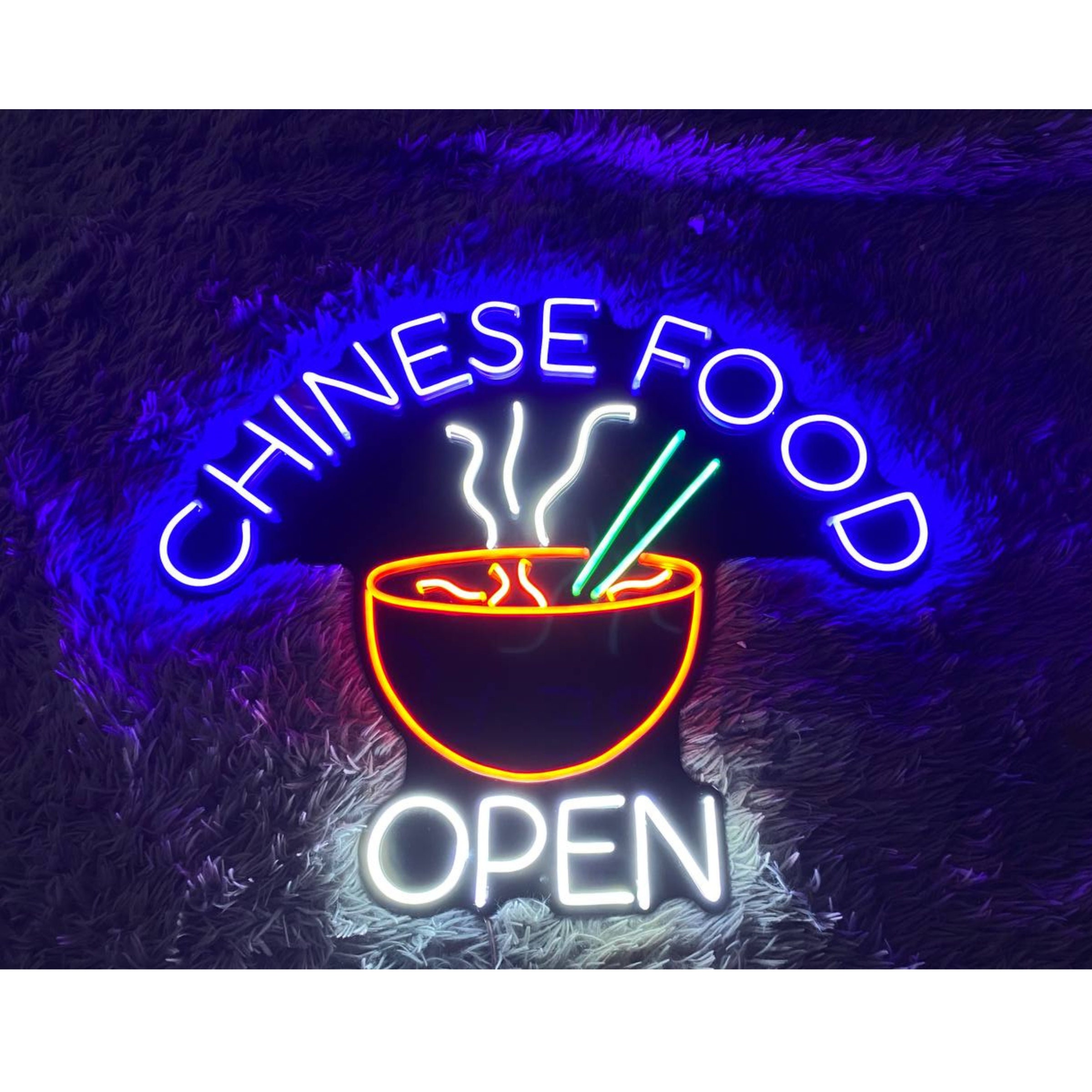 Handmadetneonsign Custom Chinese Food Open Led Sign, Chinese Noodles ...