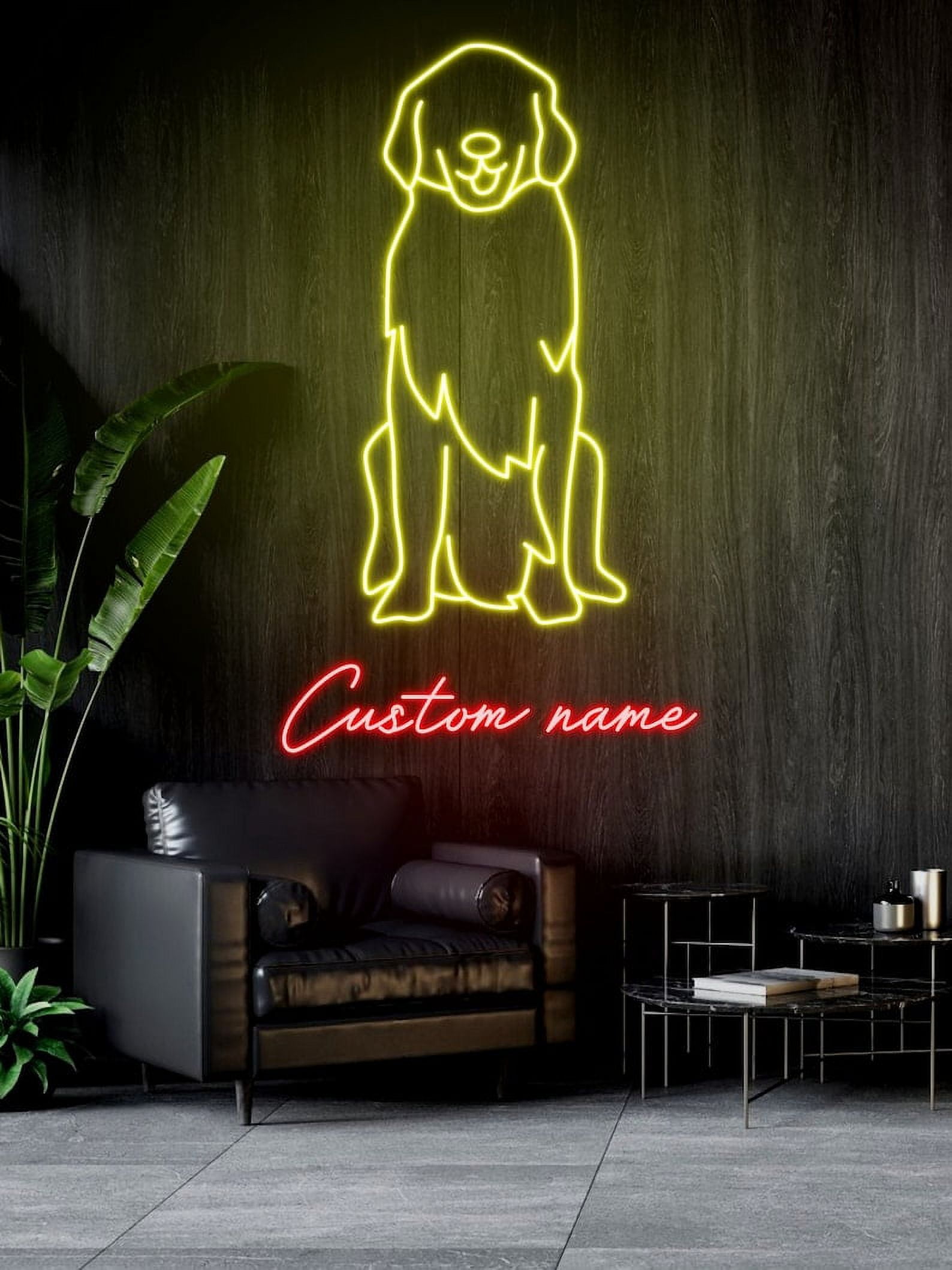Handmadetneonsign Custom Dog Name Neon Sign, Animal Decor, Personalized ...