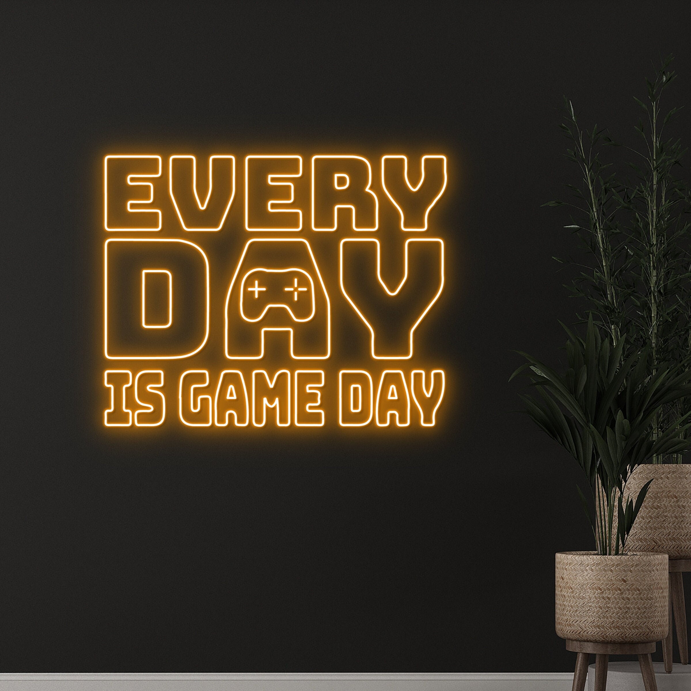 Handmadetneonsign Custom Every Day Is Game Day Neon Light, Personalized ...