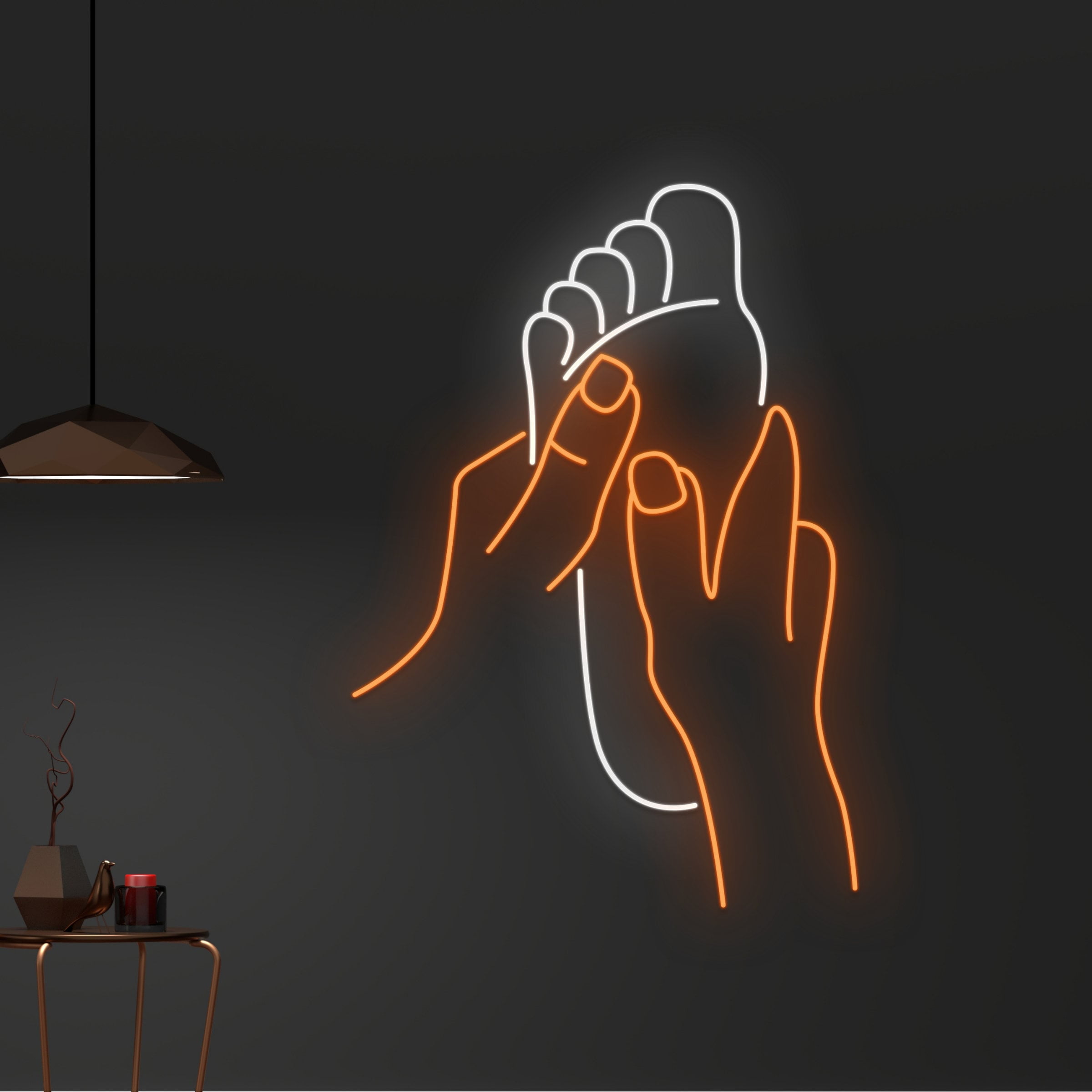 Handmadetneonsign Custom Foot Massage Neon Sign, Massage Shop Led Sign ...