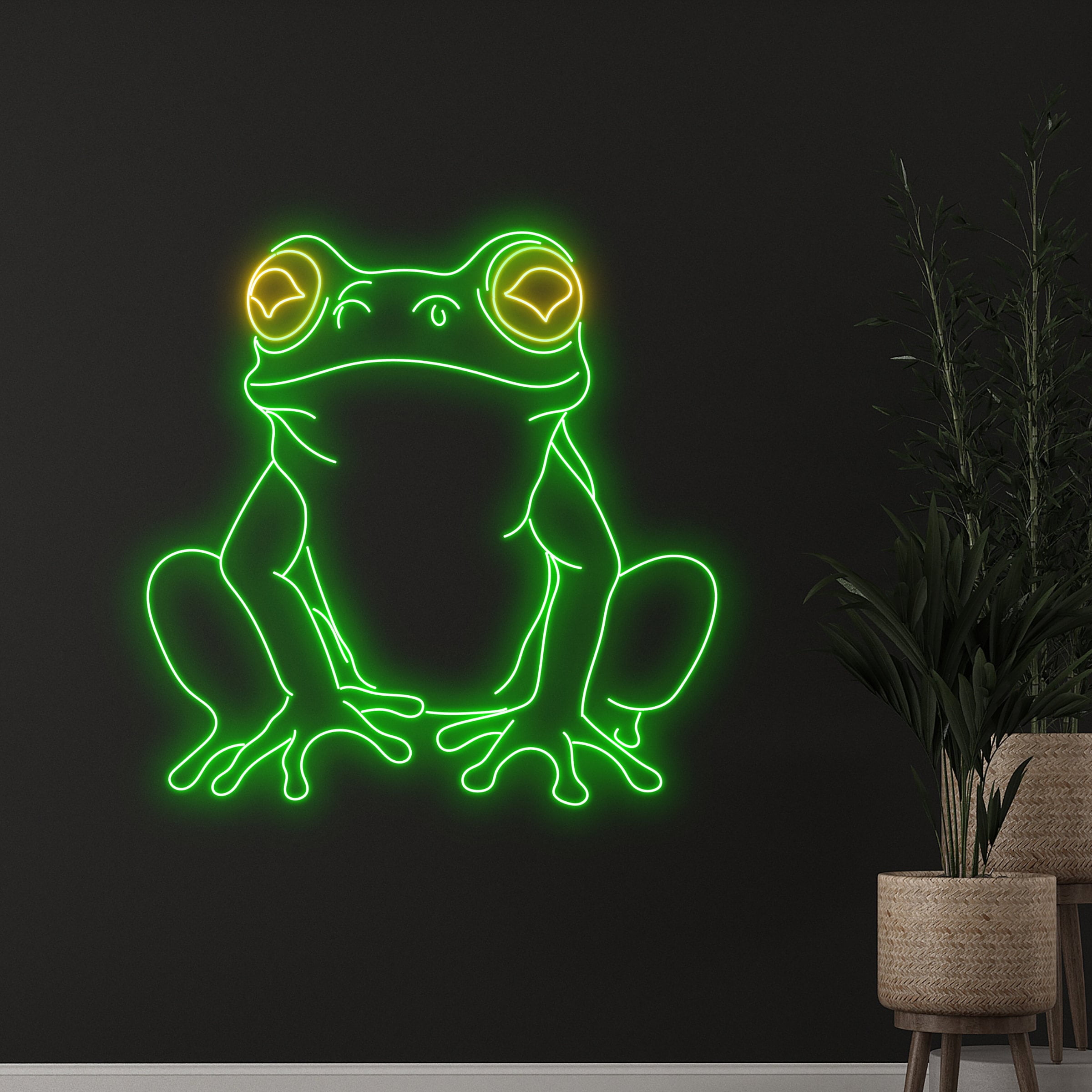 Handmadetneonsign Custom Frog Neon Light, Frog Led Light, Frog Led Sign ...