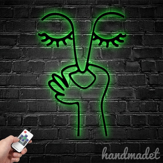 Handmadetneonsign Custom Funny Toilet Metal Sign Wall Art LED Light ...
