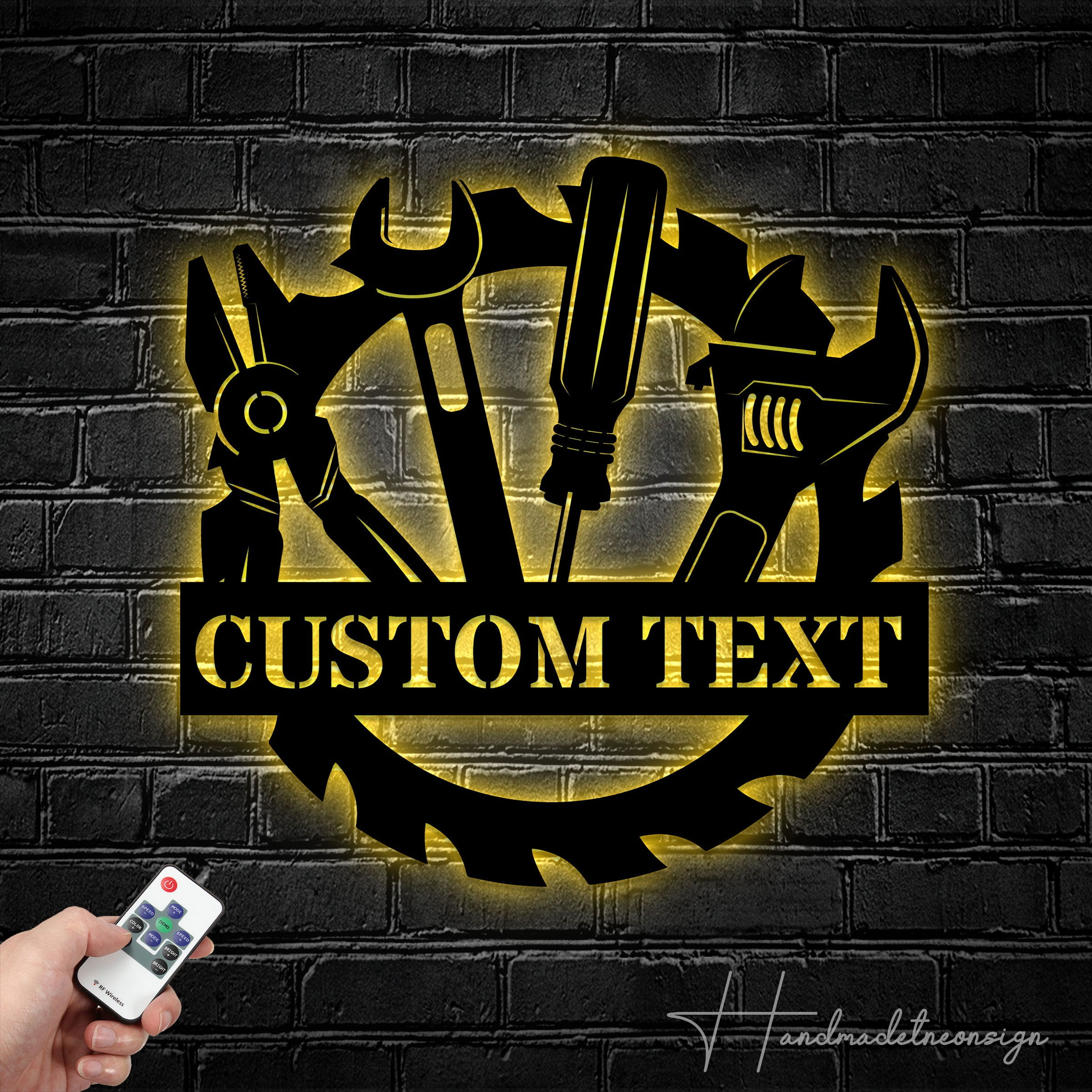 Handmadetneonsign Custom Garage Metal Wall Art LED Light, Workshop ... Handmadetneonsign Custom Garage Metal Wall Art LED Light, Workshop ...