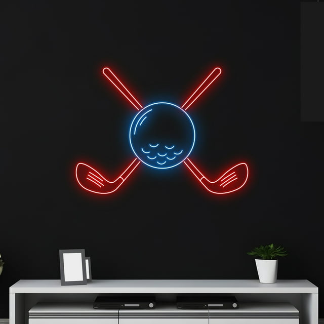Handmadetneonsign Custom Golf Neon Sign, Golfer LED Light, Golfing LED ...