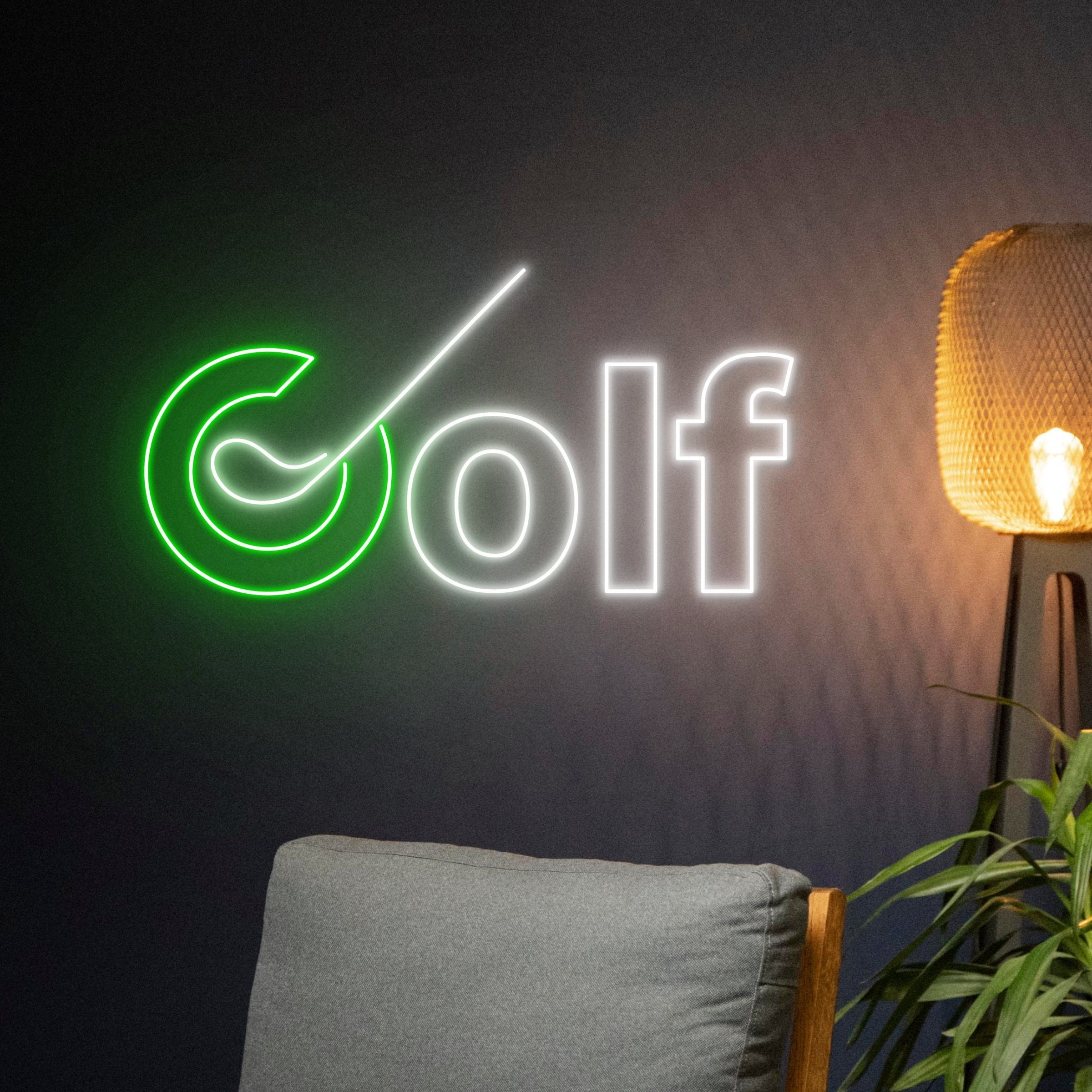 Handmadetneonsign Custom Golf Neon Sign, Golfer LED Light, Golfing LED ...