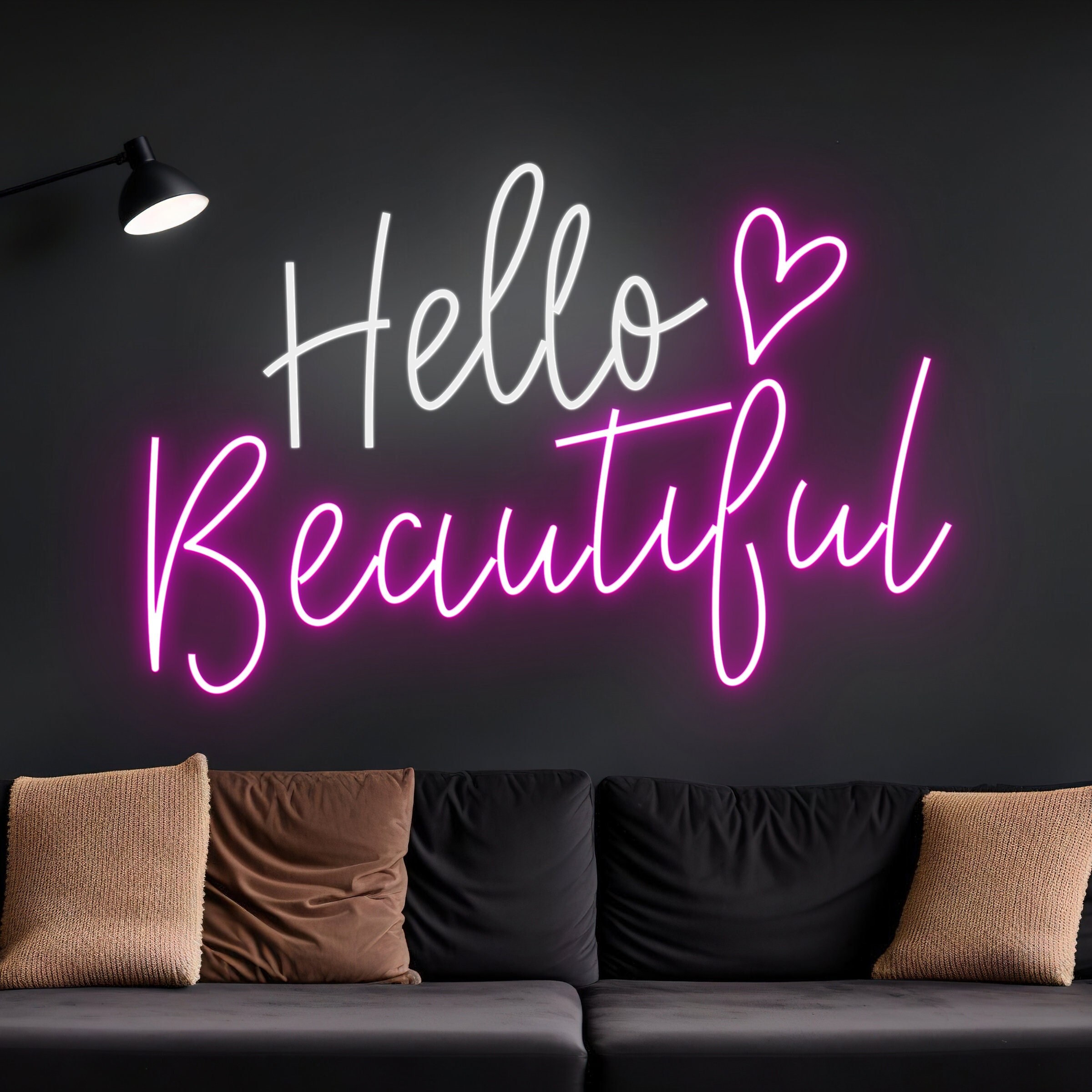 Handmadetneonsign Custom Hello Beautiful Neon Sign, Custom Name LED ...