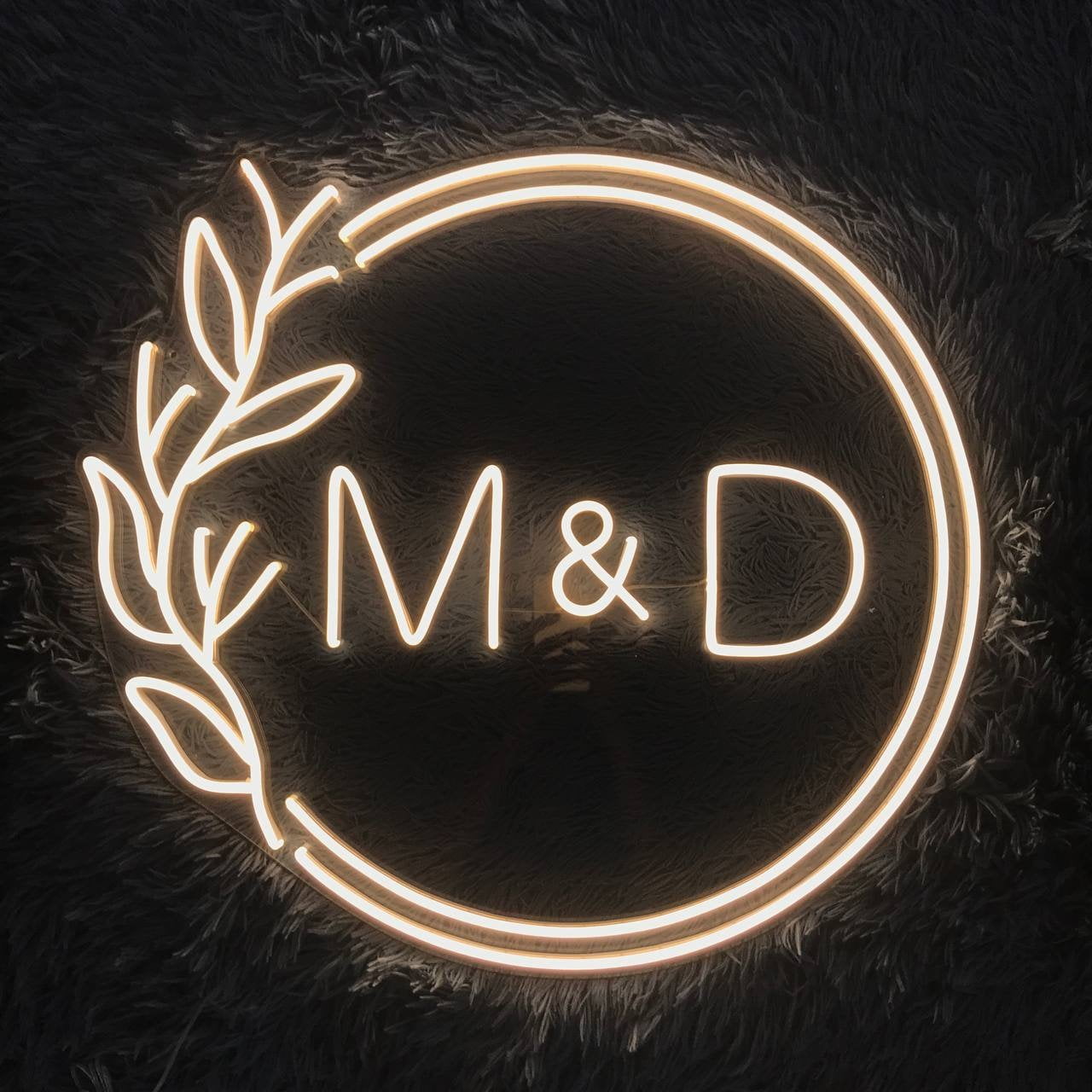 Handmadetneonsign Custom Initials Wedding Neon Sign, Wedding Neon Sign ...