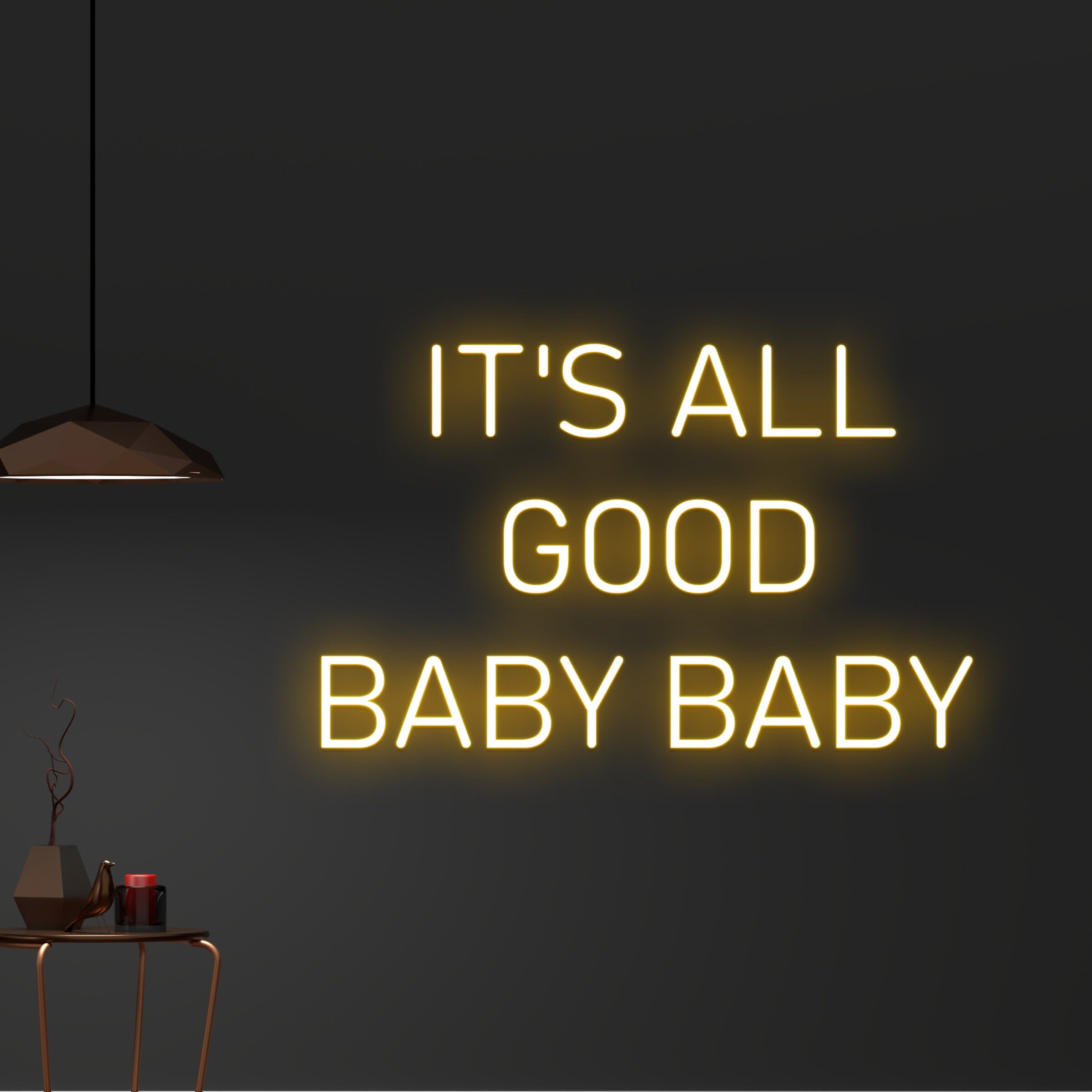 Handmadetneonsign Custom It's All Good Baby Baby Neon Sign, Custom Name ...