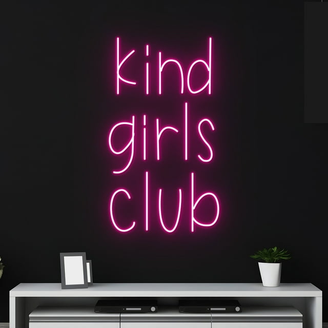 Handmadetneonsign Custom Kind Girls Club Neon Sign, Custom Name LED ...