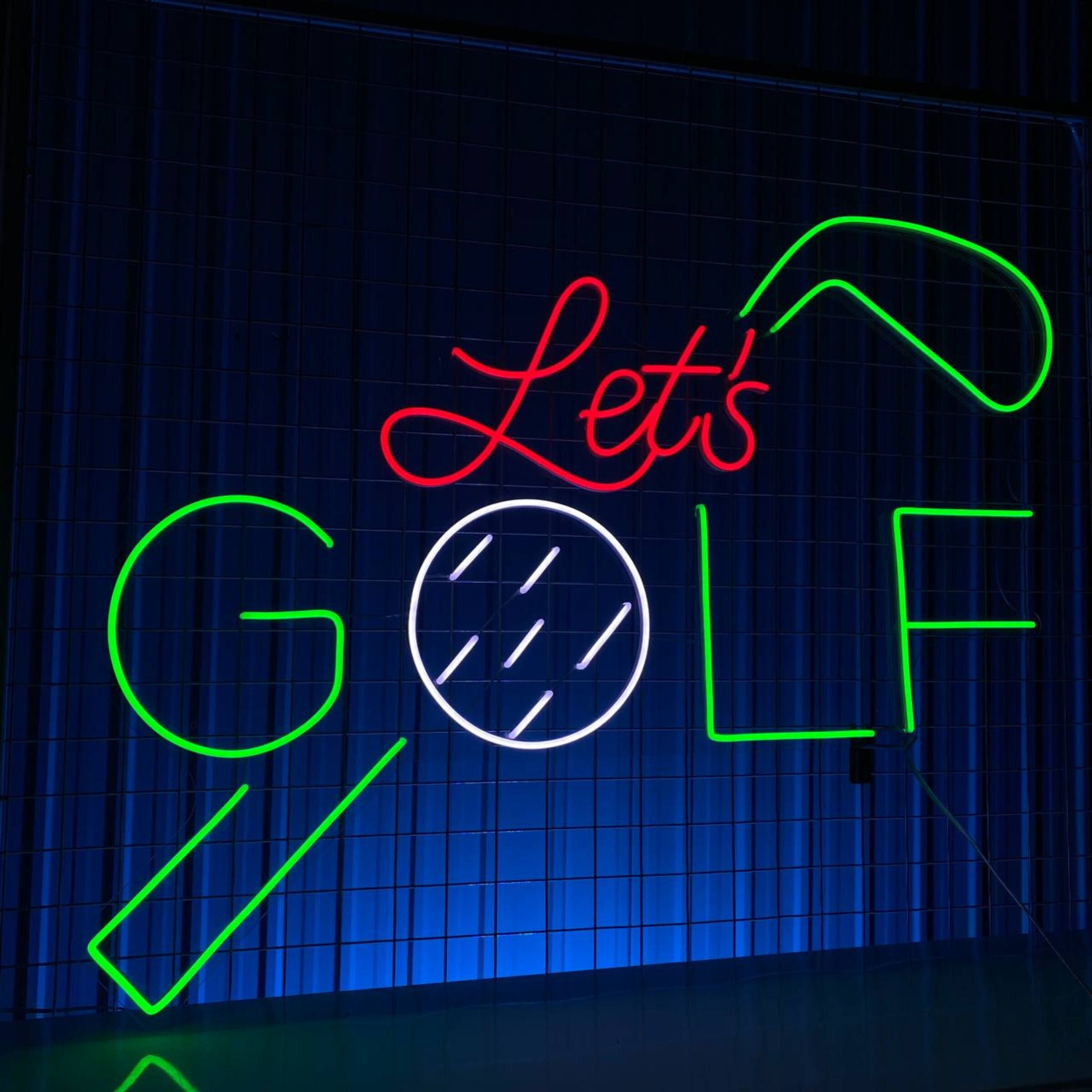 Handmadetneonsign Custom Let's Golf Neon Sign, Golfer LED Light ...