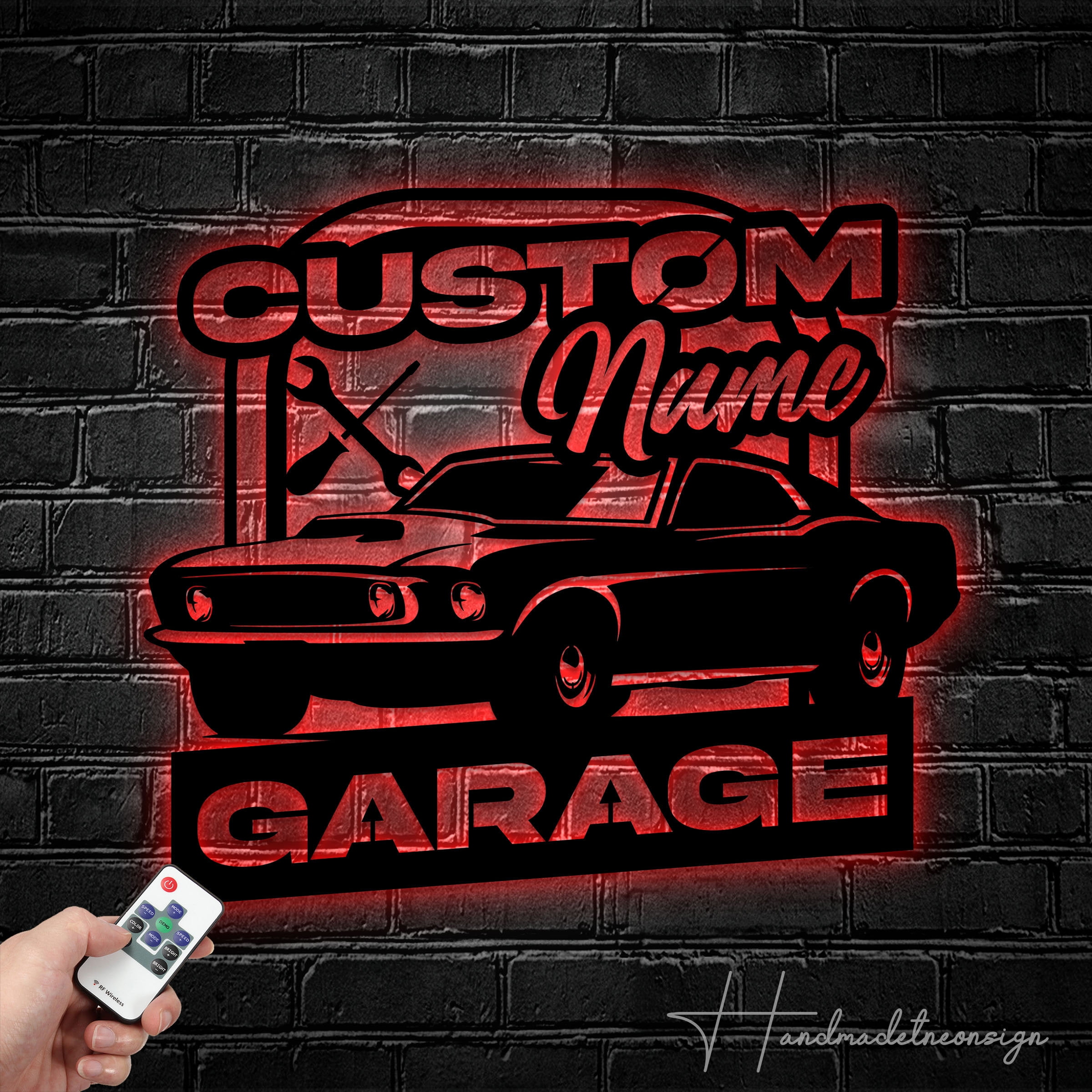 Handmadetneonsign Custom Name Car Repair Metal Wall LED Light, Custom ... Handmadetneonsign Custom Name Car Repair Metal Wall LED Light, Custom ...