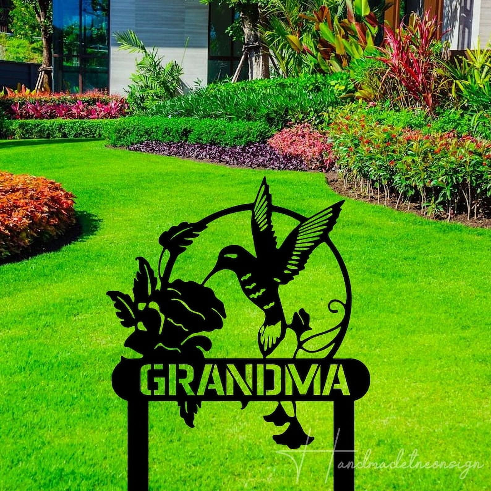 Handmadetneonsign Custom Name Outdoor Hummingbird Metal Sign With ...