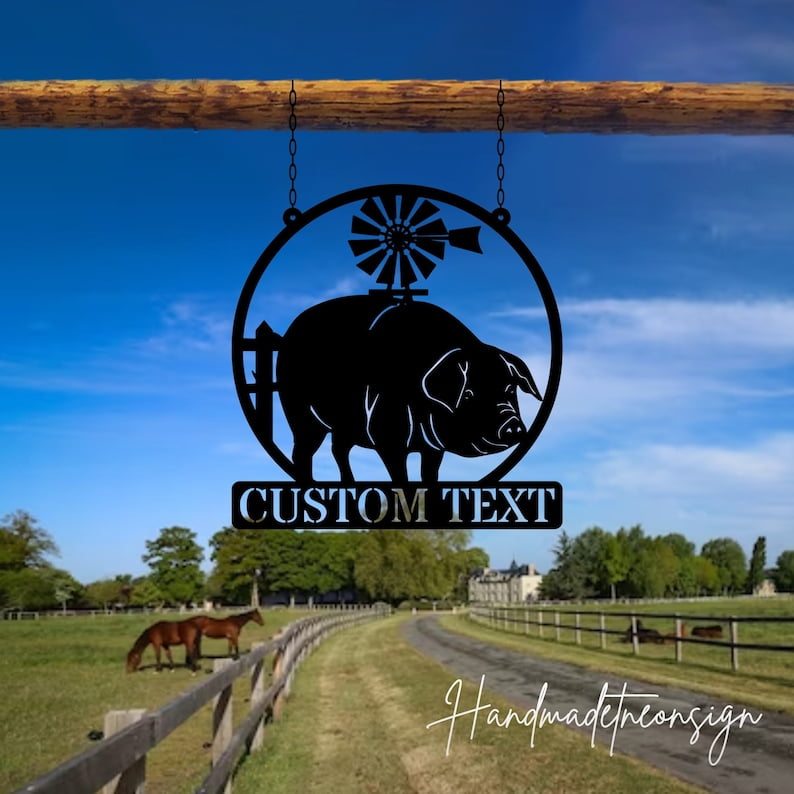 Handmadetneonsign Custom Outdoor Farm Animal Metal Wall Art Hanging ... Handmadetneonsign Custom Outdoor Farm Animal Metal Wall Art Hanging ...