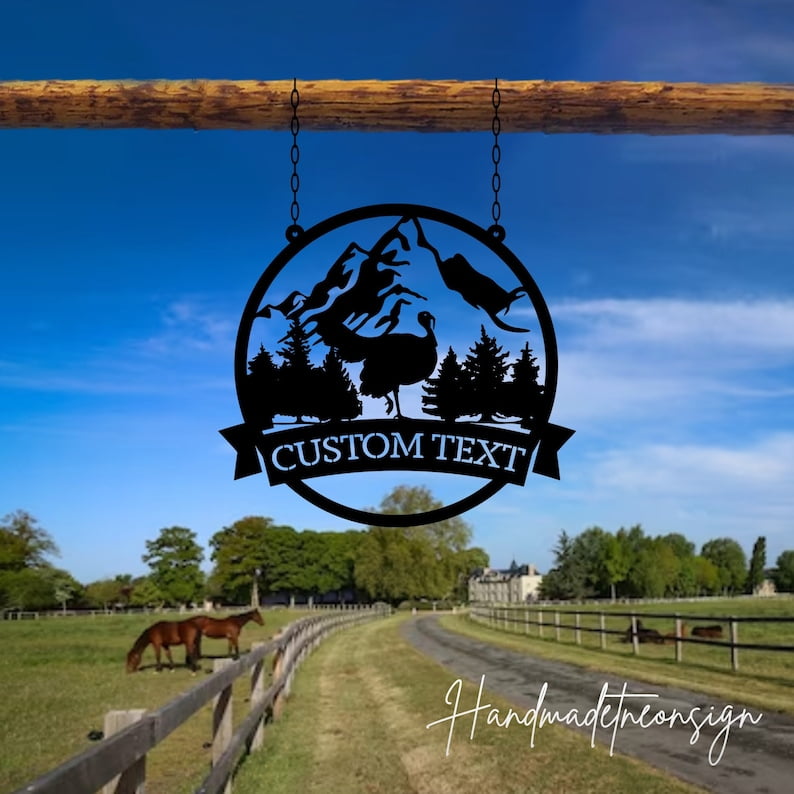 Handmadetneonsign Custom Outdoor Farm Metal Wall Art Hanging ...