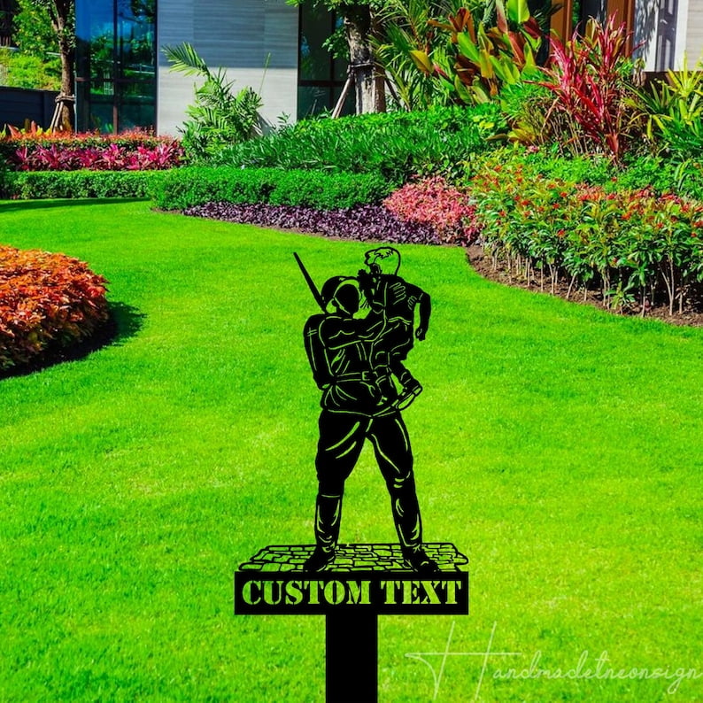Handmadetneonsign Custom Outdoor Memorial Father Son Name Metal Sign ... Handmadetneonsign Custom Outdoor Memorial Father Son Name Metal Sign ...