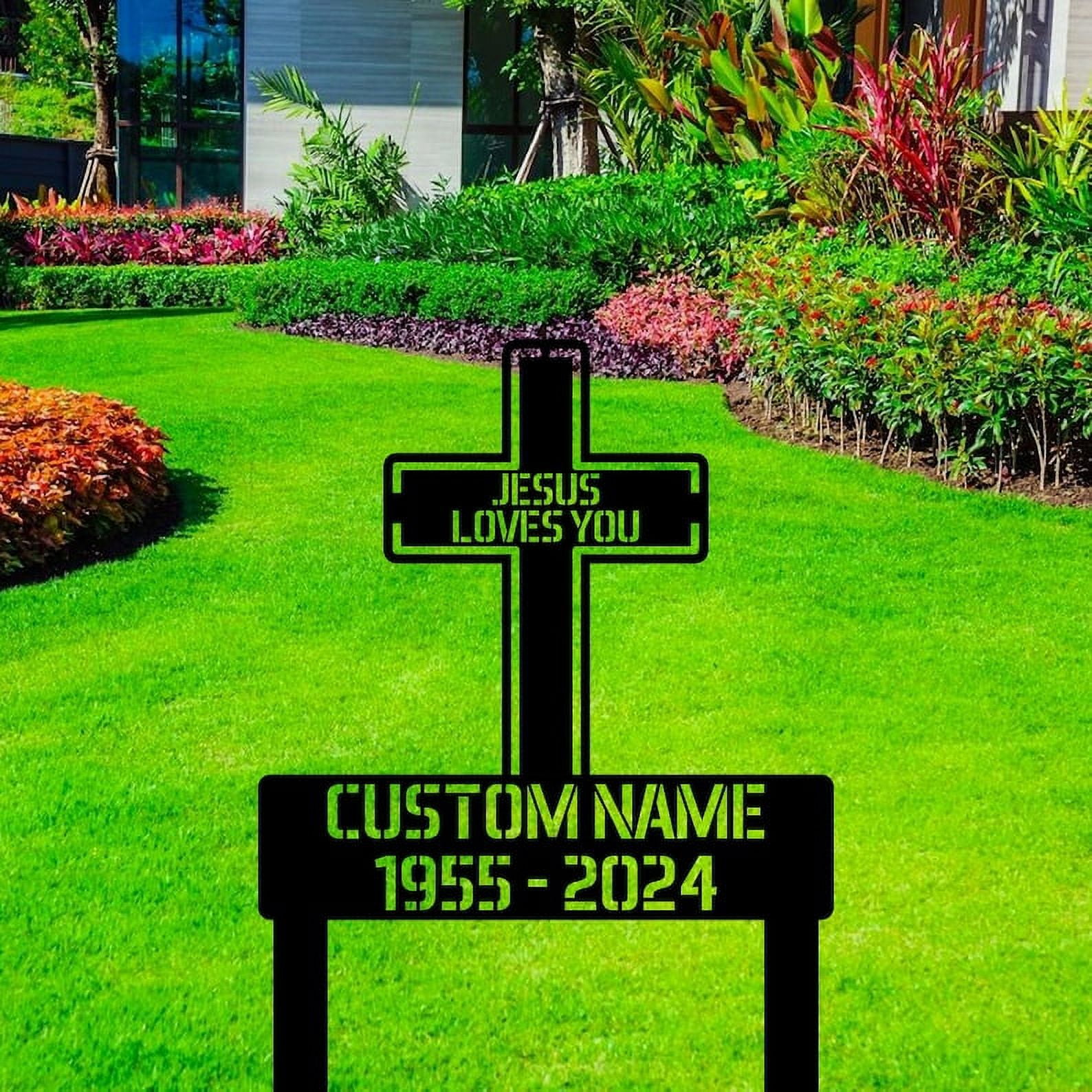 Handmadetneonsign Custom Outdoor Memorial Jesus Loves You Metal Sign ...