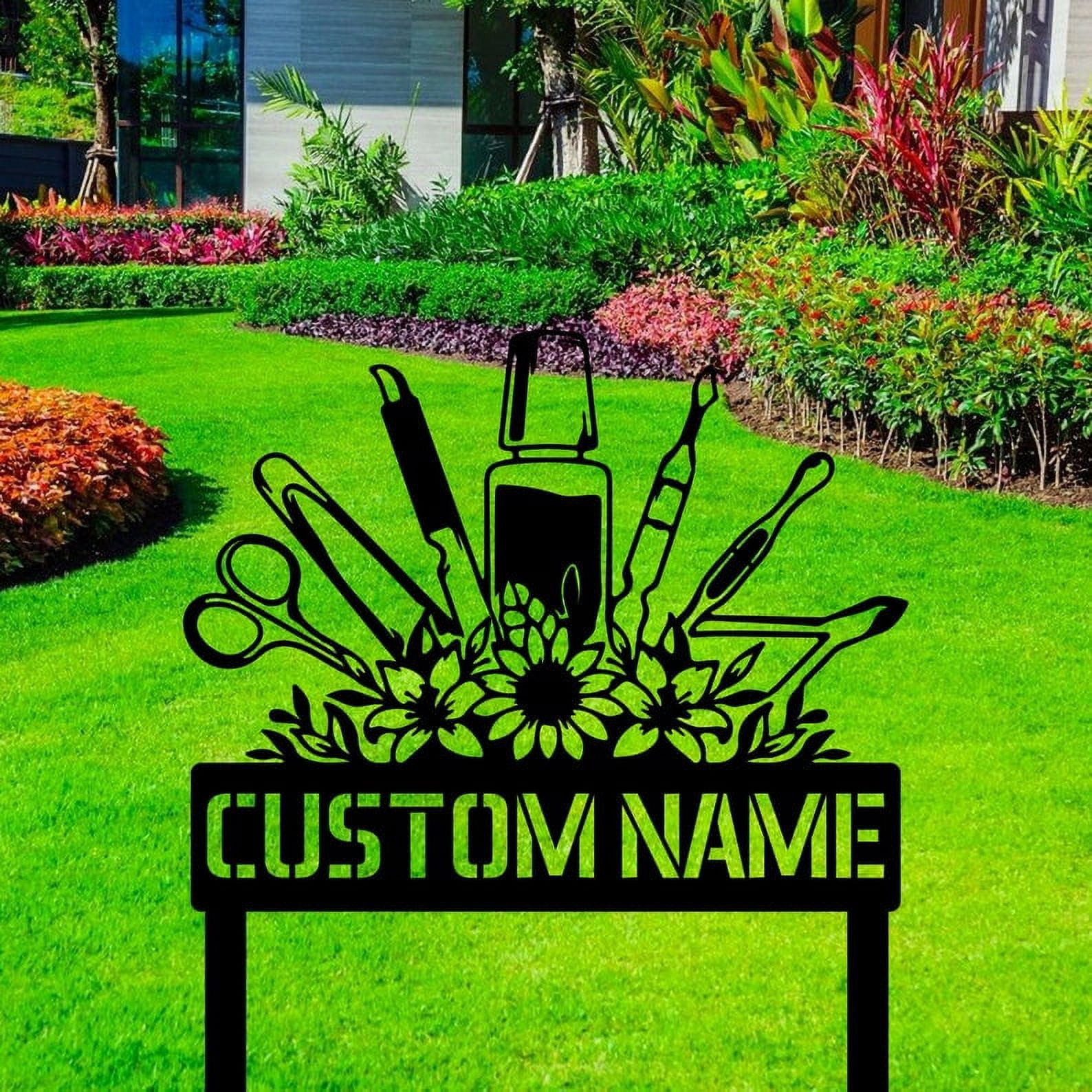 Handmadetneonsign Custom Outdoor Memorial Nail Artist Metal Sign With ...