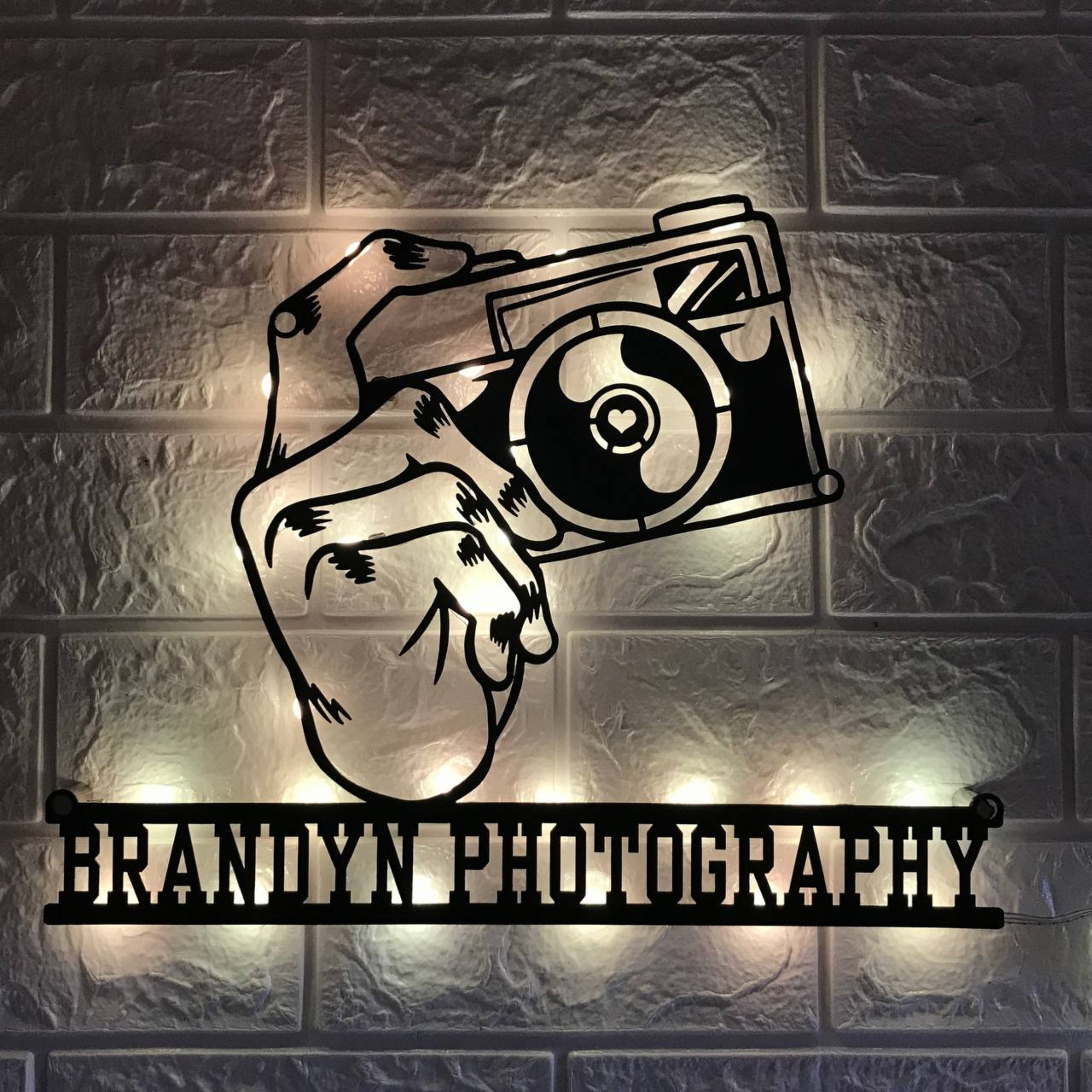 Handmadetneonsign Custom Photography Metal Wall Art with LED Light ...