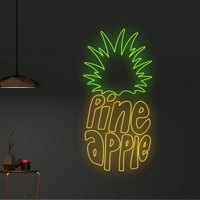 Handmadetneonsign Custom Pineapple Neon Sign, Pineapple LED Sign, Fruit ...