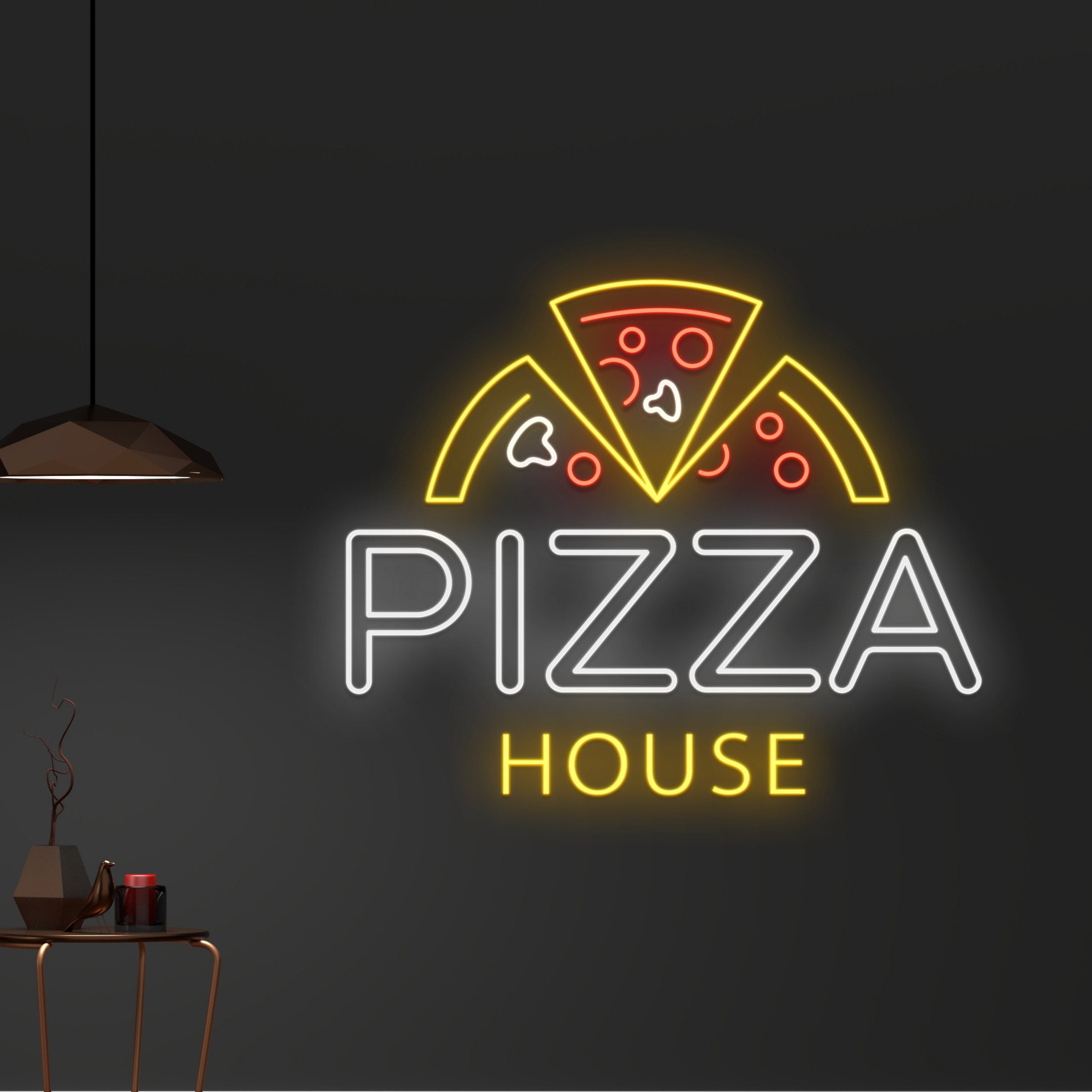Handmadetneonsign Custom Pizza House Neon Sign, Pizza LED Sign, Pizza ...