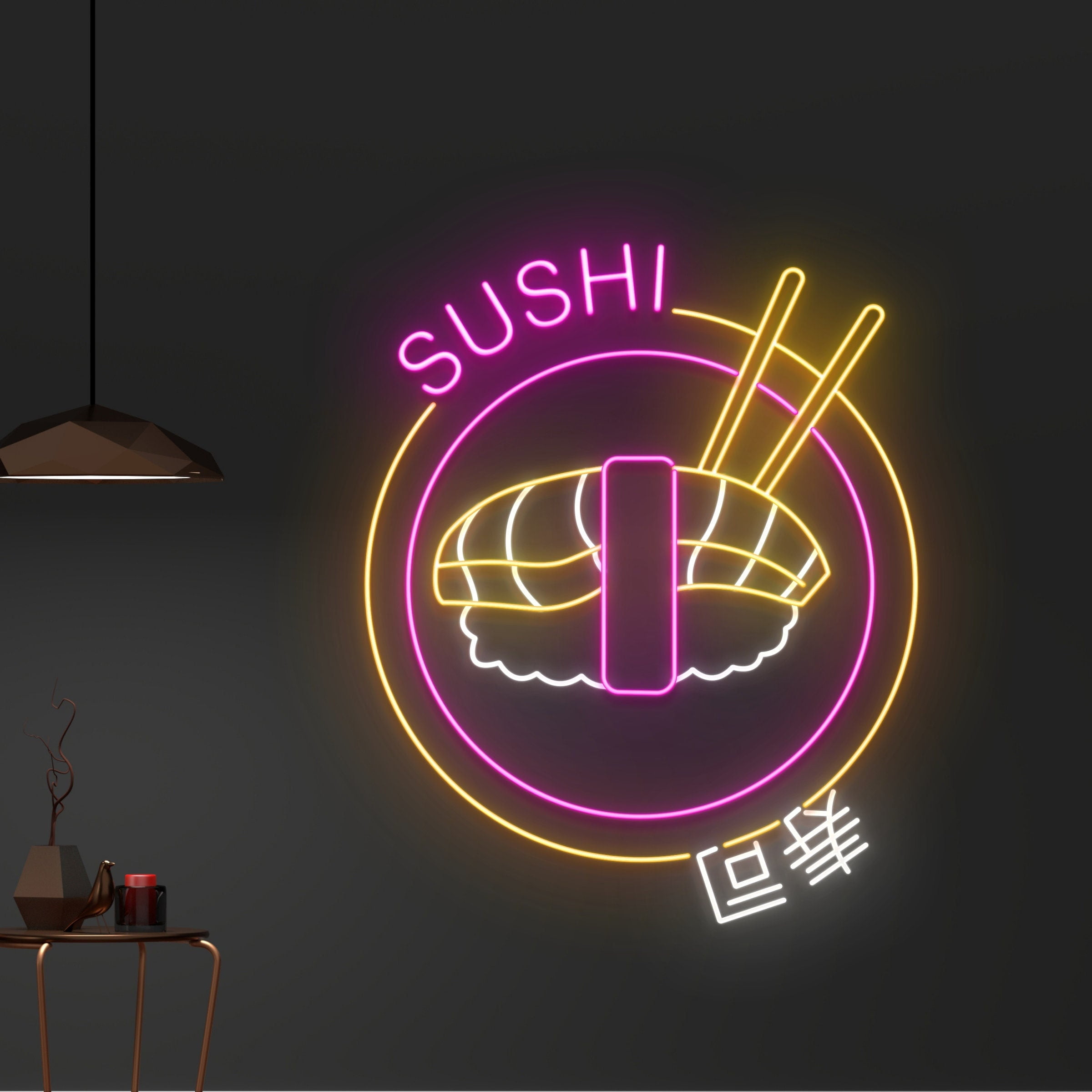 Handmadetneonsign Custom Sushi Neon Sign, Nigiri Led Sign, Japanese ...