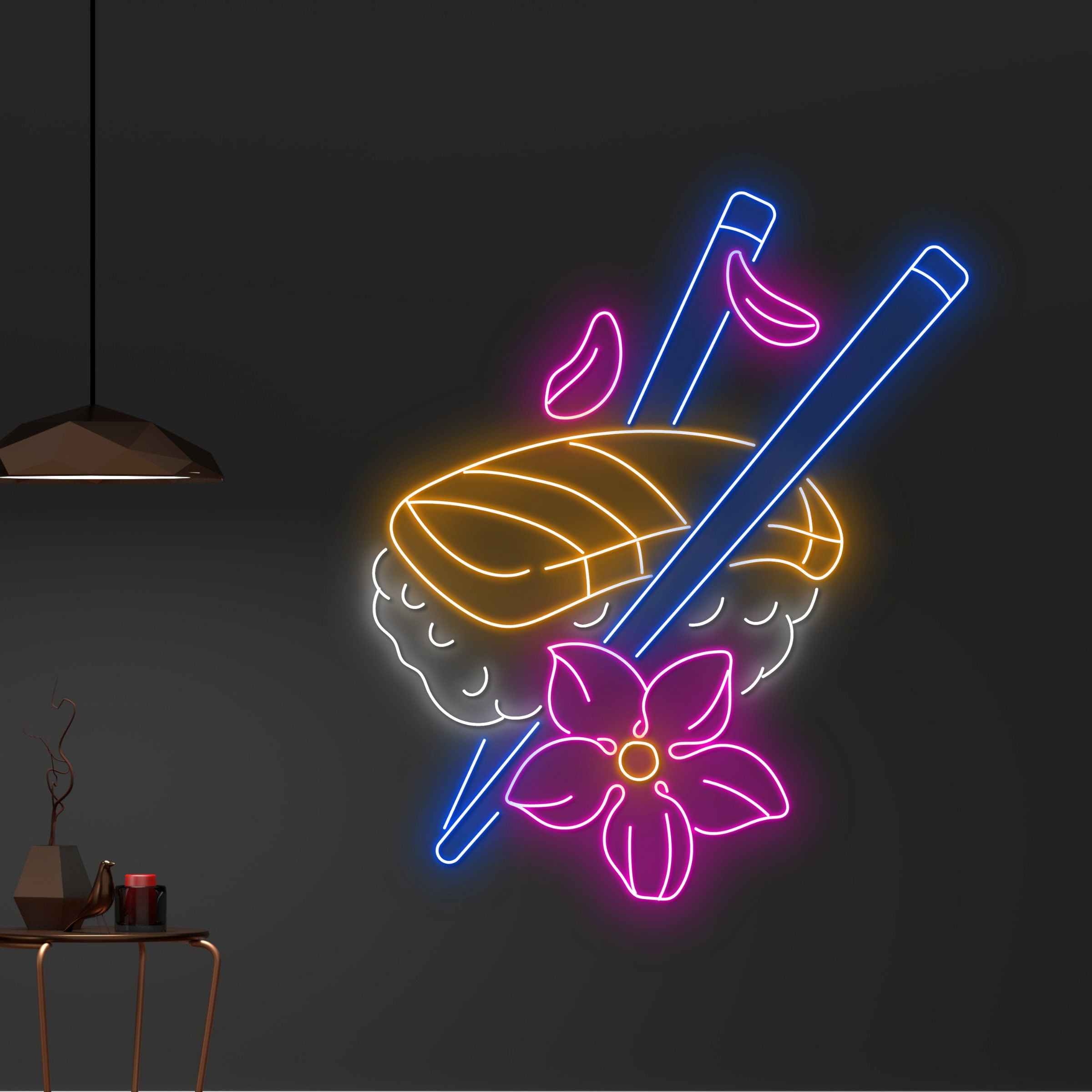 Handmadetneonsign Custom Sushi Neon Sign, Sushi Led Sign, Japanese Food ...